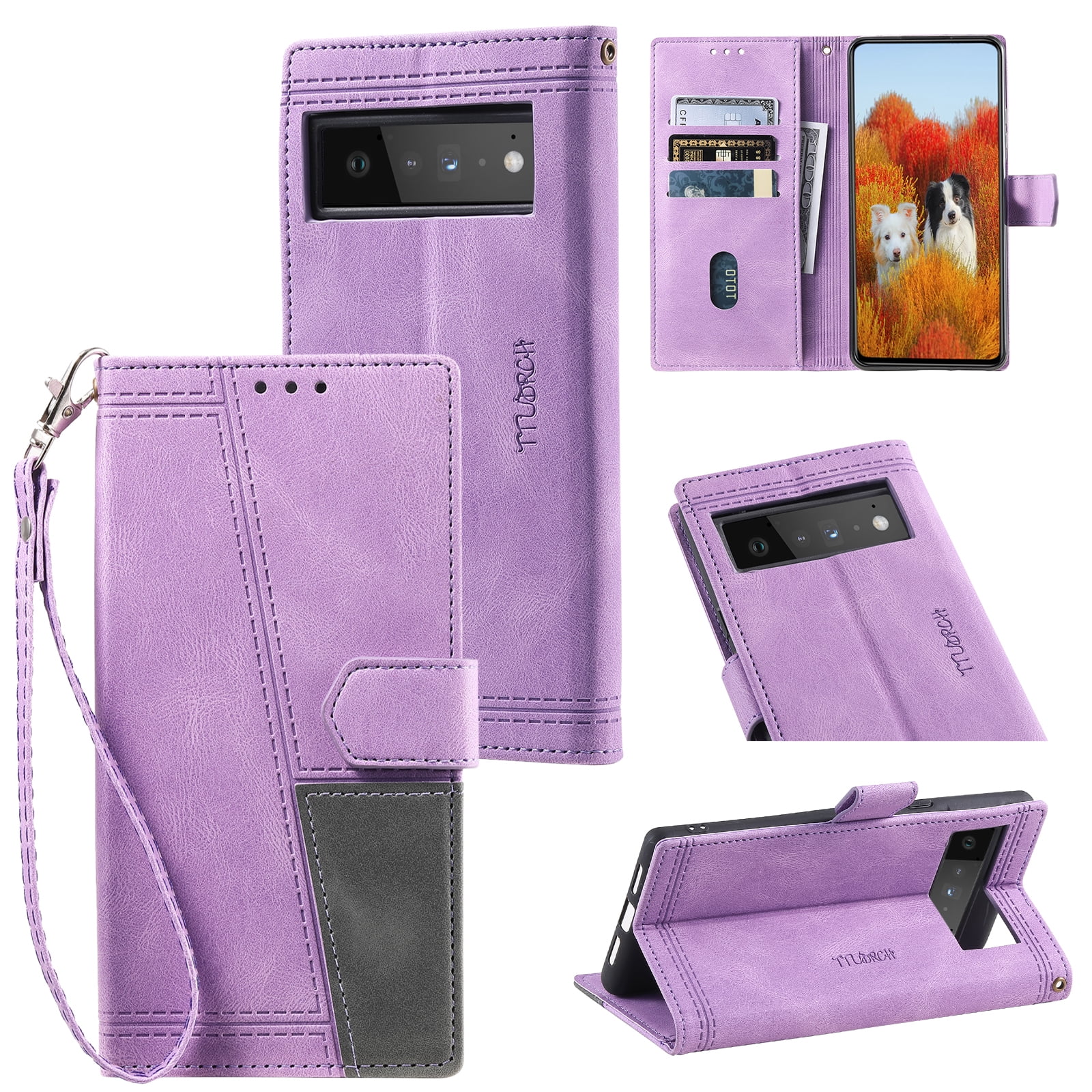 Dteck Magnetic PU Leather Flip Phone Case for Google Pixel 10A ...