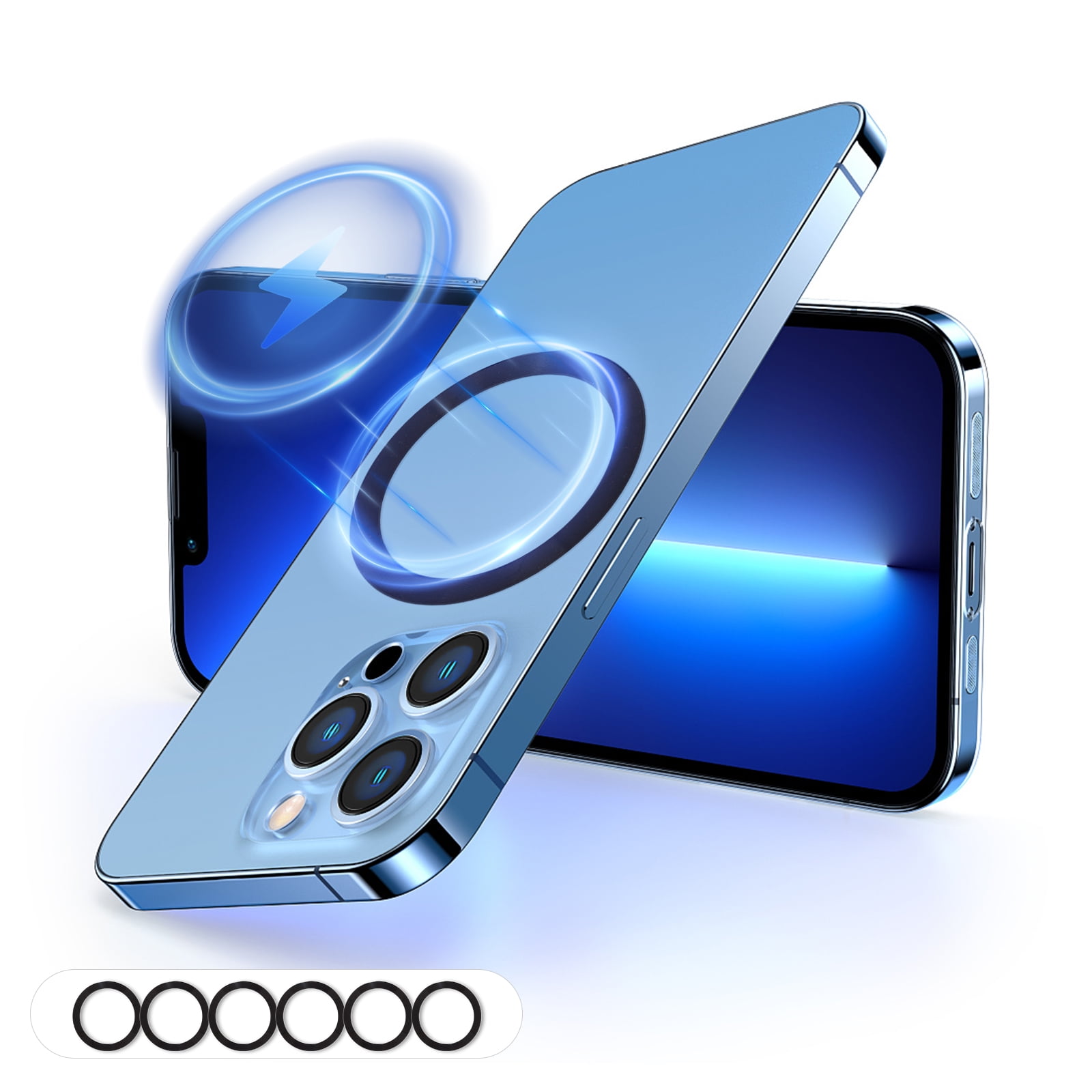 Dteck Magnetic Ring Sticker, Compatible with MagSafe Ring, Universal ...