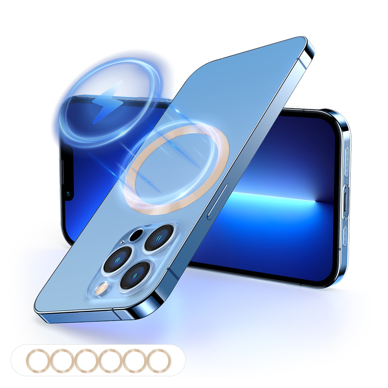 Dteck Magnetic Ring Sticker, Compatible with MagSafe Ring, Universal ...