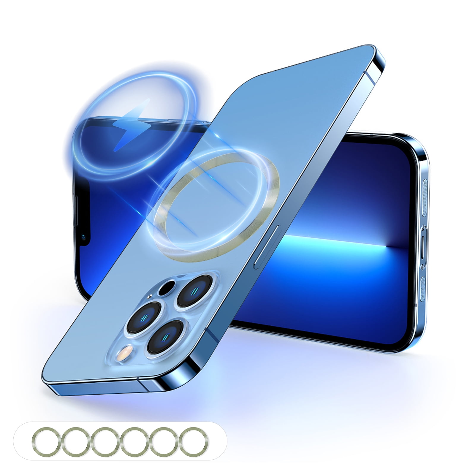 Dteck Magnetic Ring Sticker, Compatible with MagSafe Ring, Universal ...