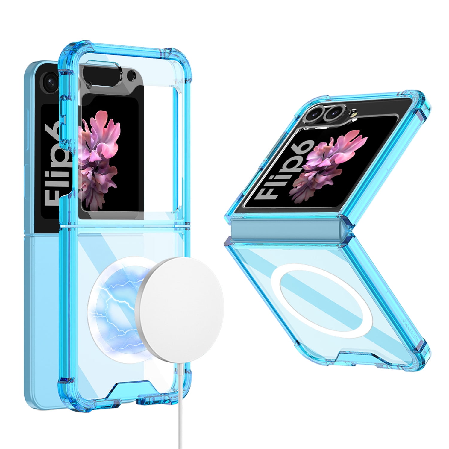 Dteck Magnetic for Samsung Galaxy Z Flip 6 Case Compatible with MagSafe ...