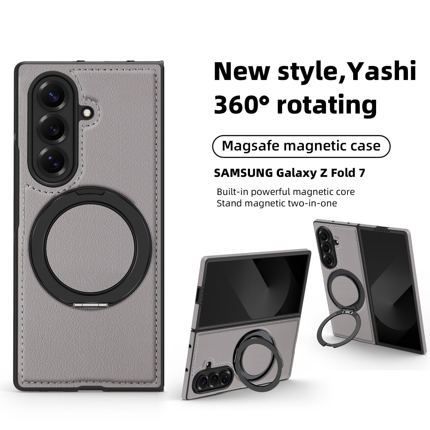 Dteck Magnetic Stand for Samsung Galaxy Z Fold 7 Case Compatible with ...