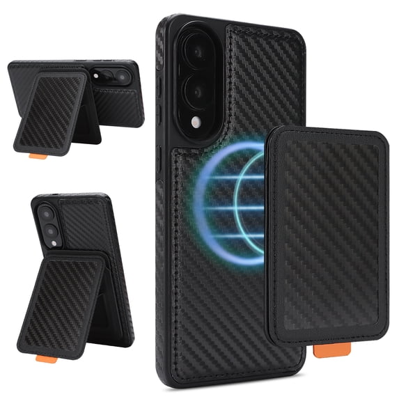 Dteck Magnetic Wallet Case for Samsung Galaxy S25 Edge, RFID Blocking ...