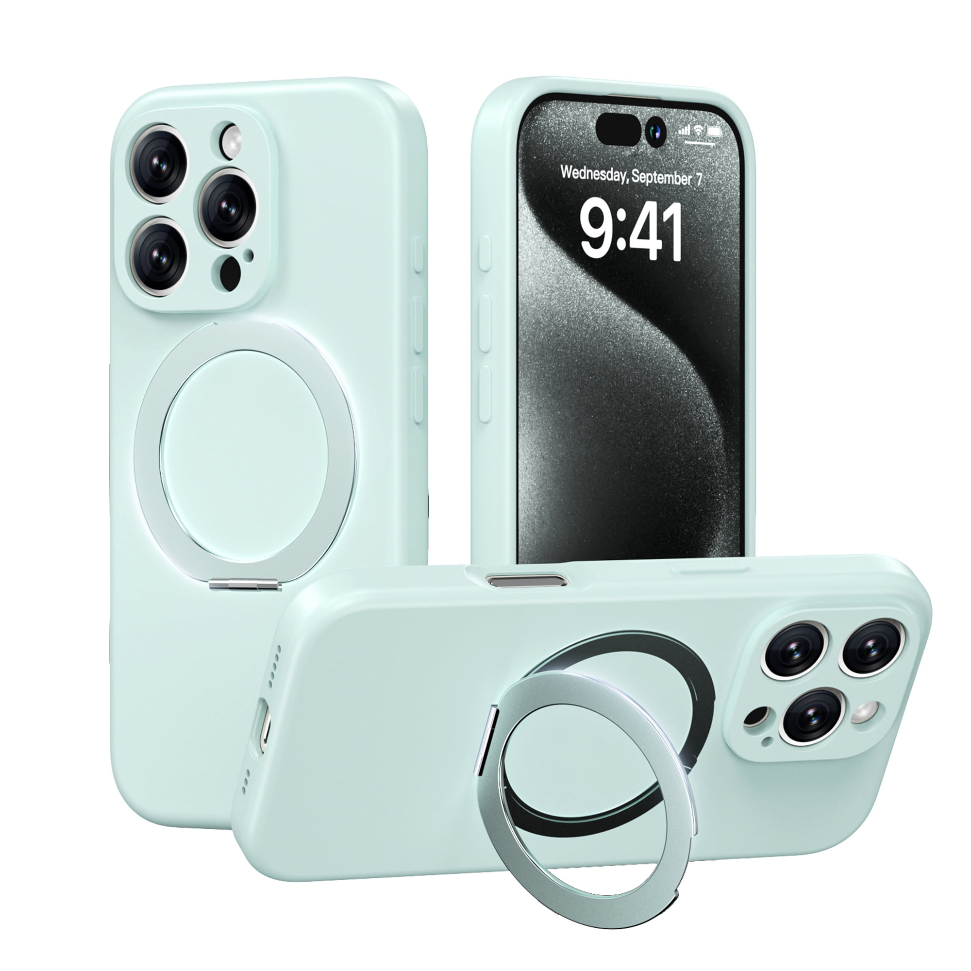Dteck Magnetic for iPhone 13 Case, Liquid Silicone Extreme Soft Slim ...
