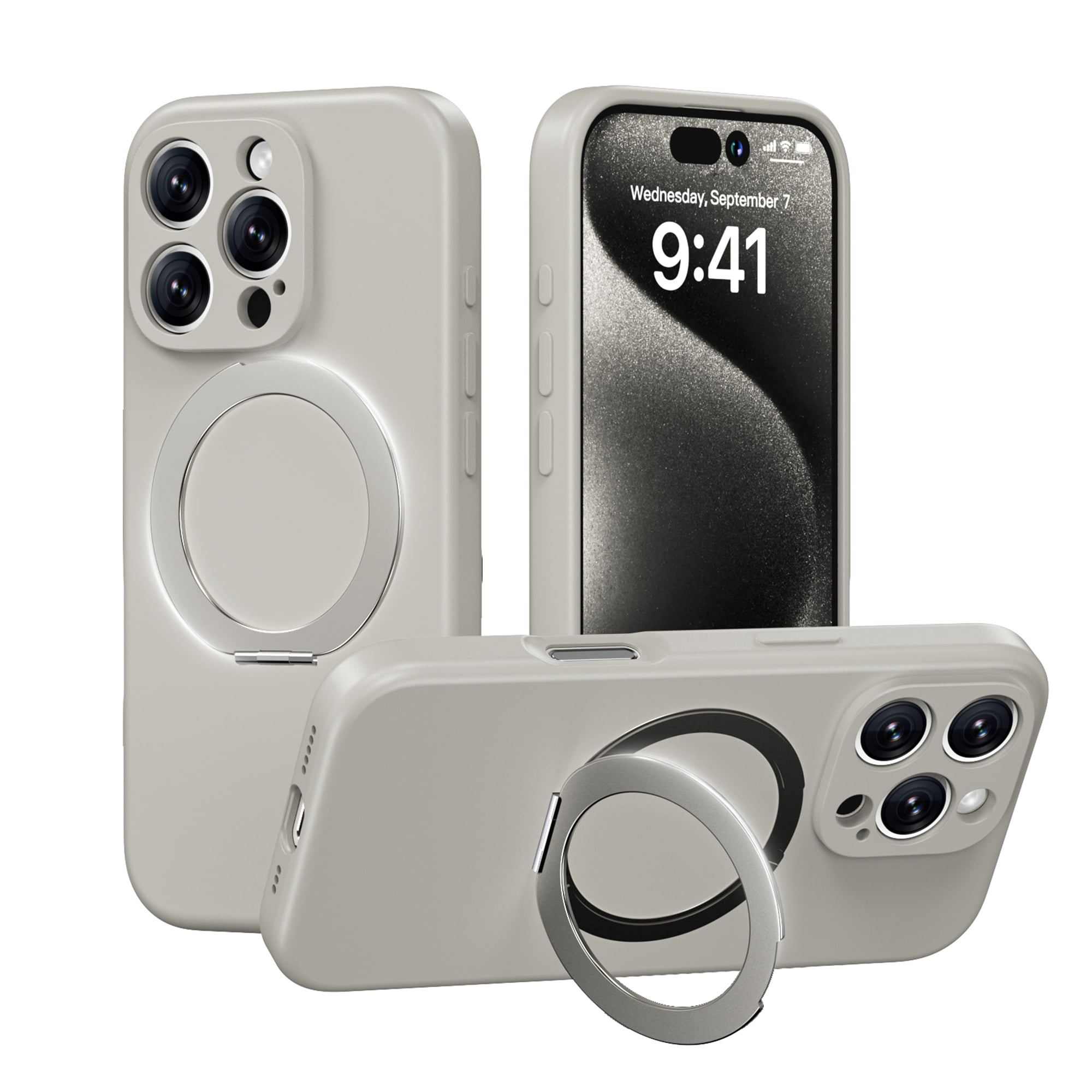 Dteck Magnetic for iPhone 13 Pro Max Case, Liquid Silicone Extreme Soft ...