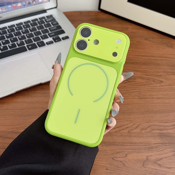 Dteck Magnetic for iPhone 15 Case, Shockproof Lens Protector Matte Hard ...