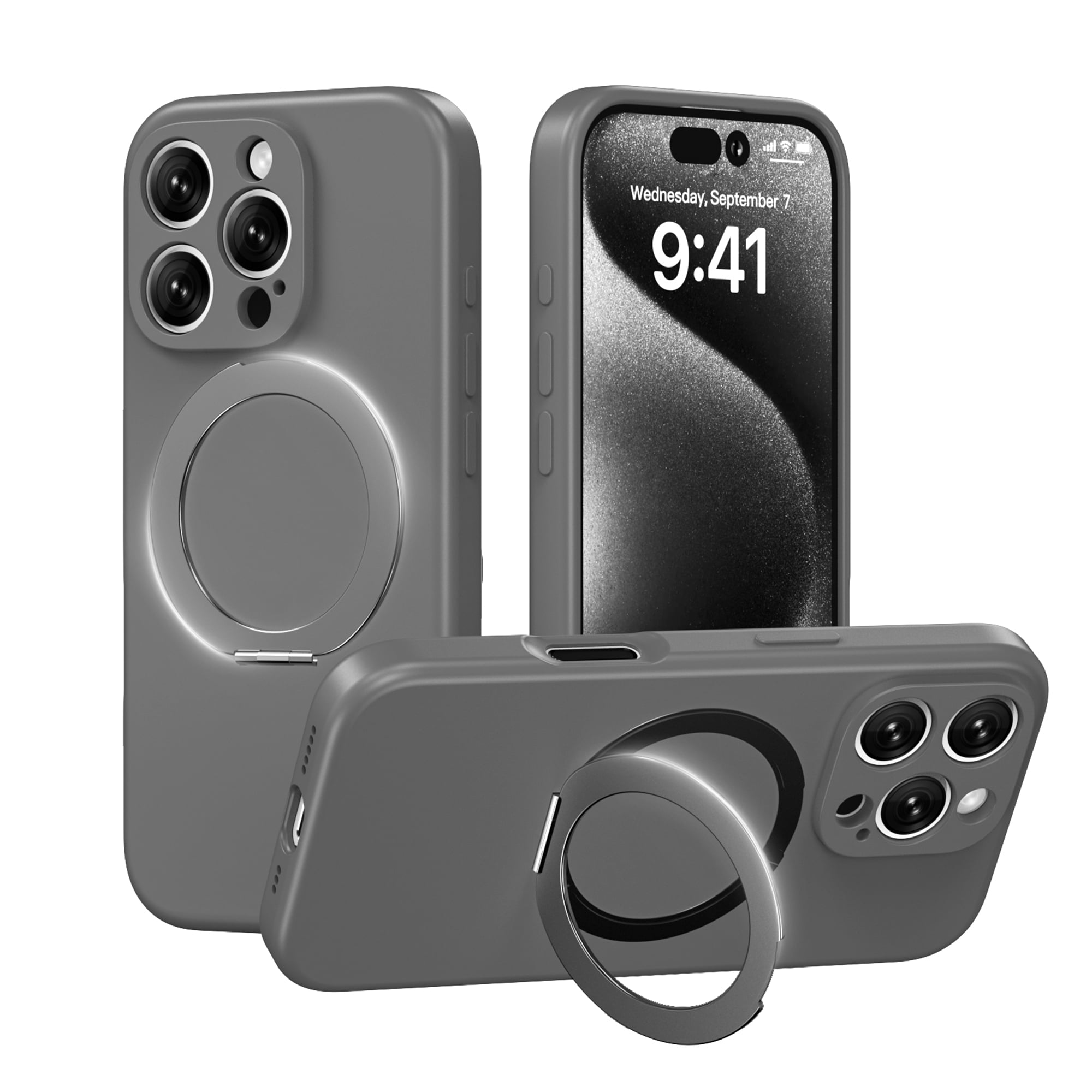 Dteck Magnetic for iPhone 12 Pro Max Case, Liquid Silicone Extreme Soft ...