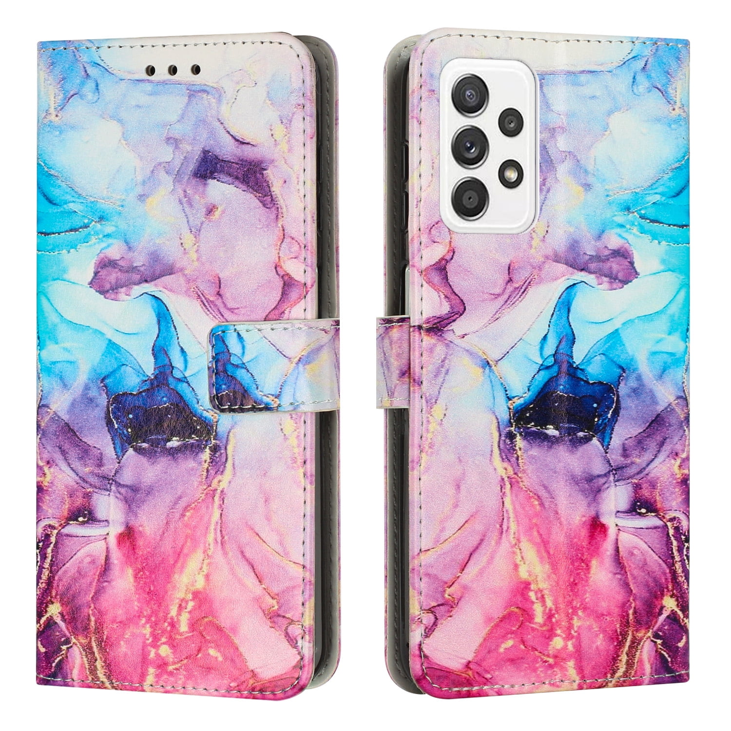 Dteck Marble Case for Samsung A33 5G, Galaxy A33 5G Wallet Case Cute ...