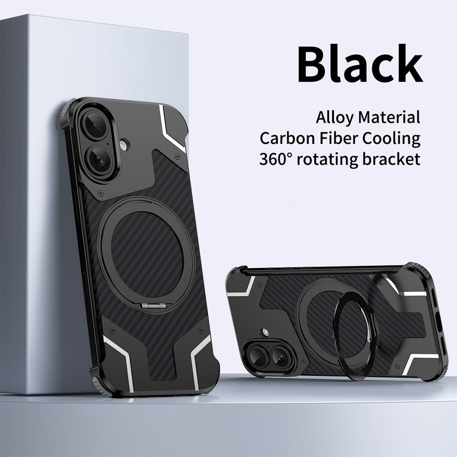 Dteck Metal Frameless Case for iPhone 16,Shockproof Aluminum Alloy ...