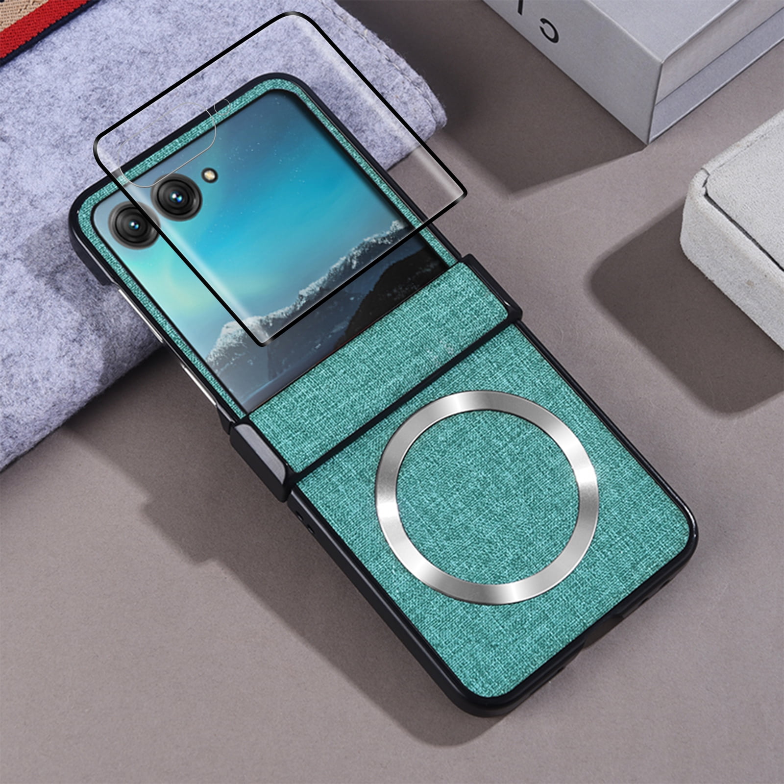 Dteck for Motorola Moto Razr Ultra 2025 Magnetic Case with Screen ...