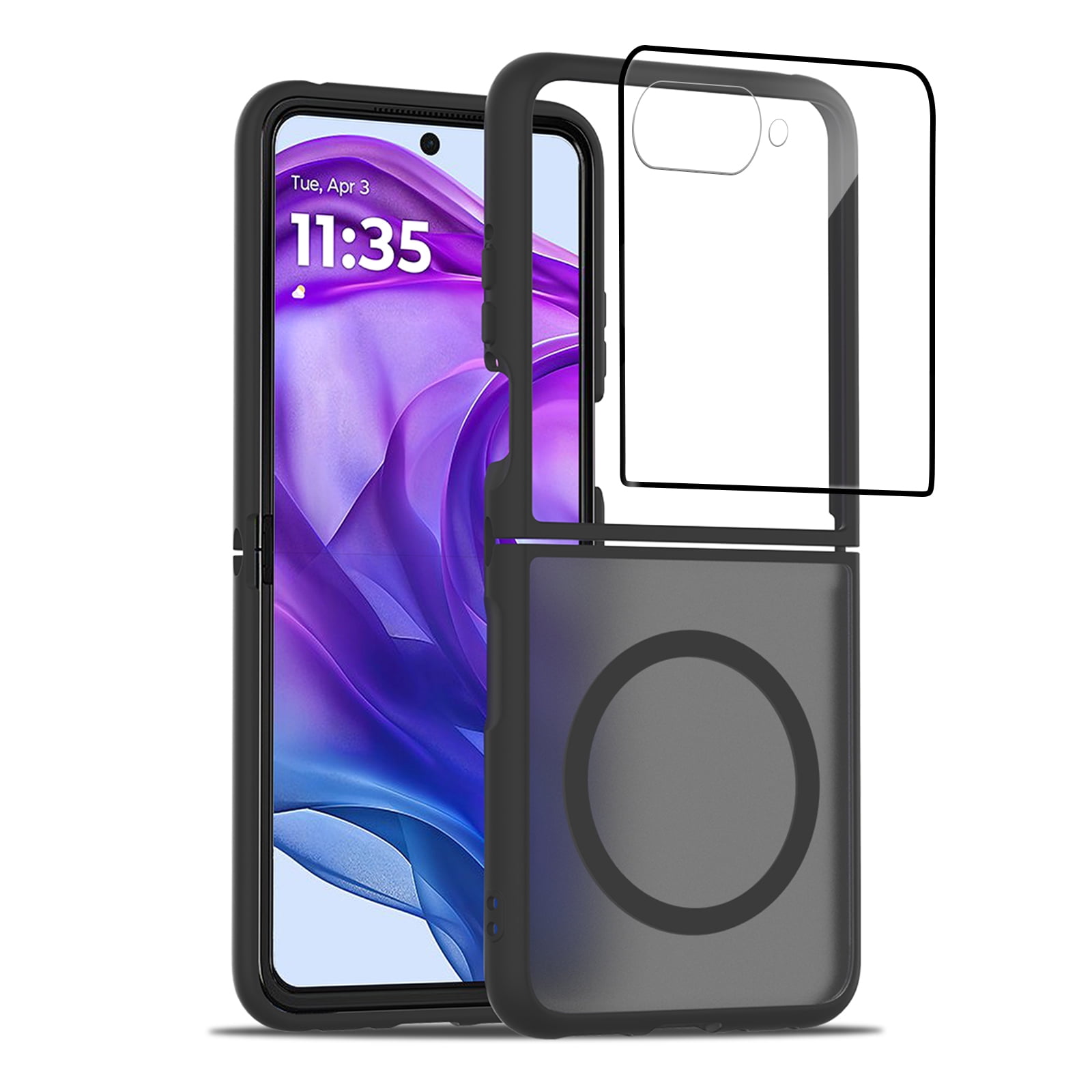 Dteck for Motorola Razr 2025 Case with Front Screen Protector, for Moto ...