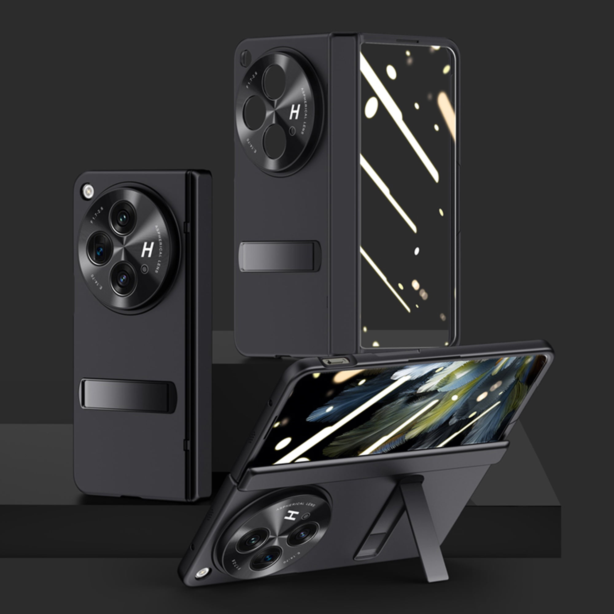 Dteck for OnePlus Open Case with Built-in Clear HD Screen Protector ...