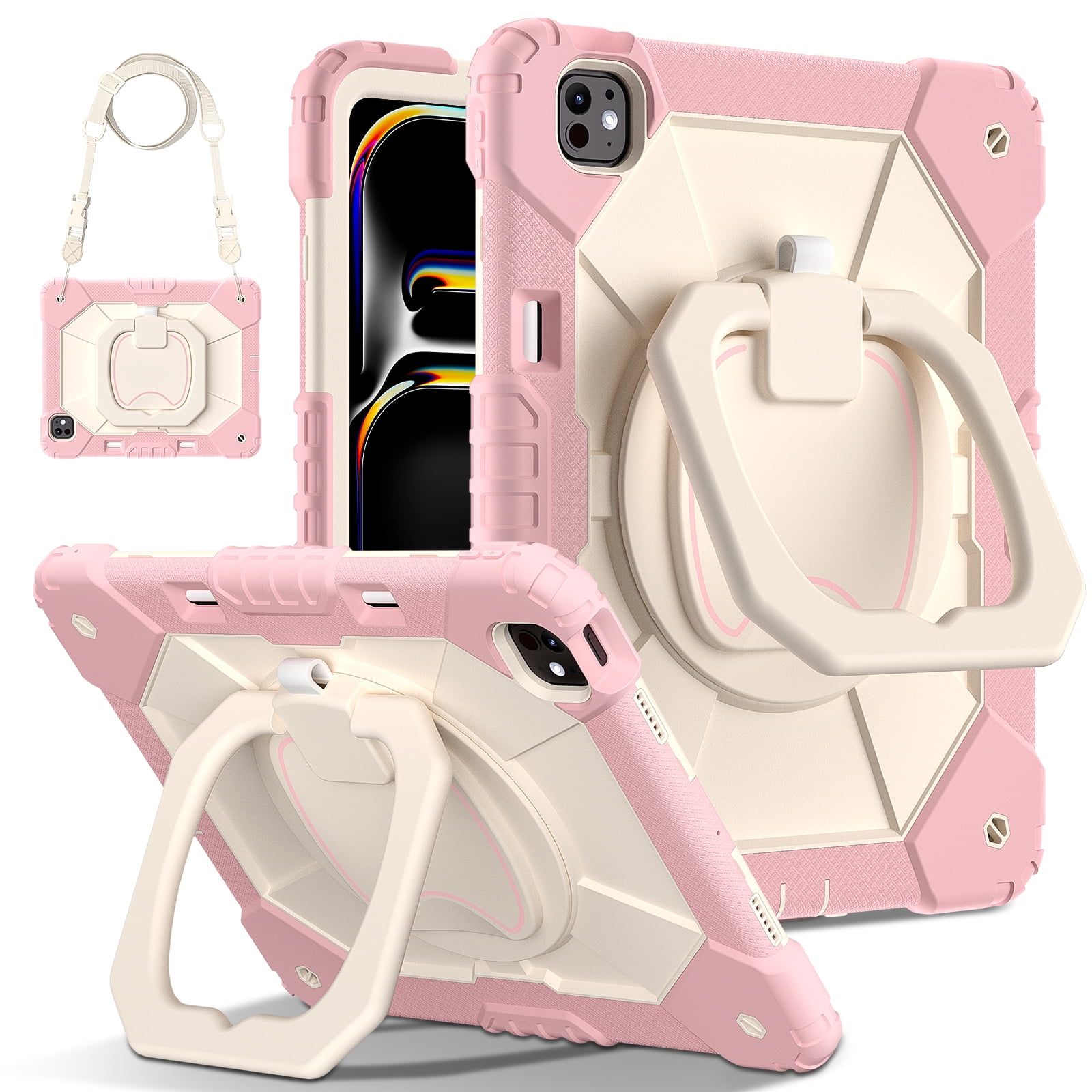 Dteck with Pencil Holder Case for iPad Pro 13 inch 2024,Heavy Duty ...