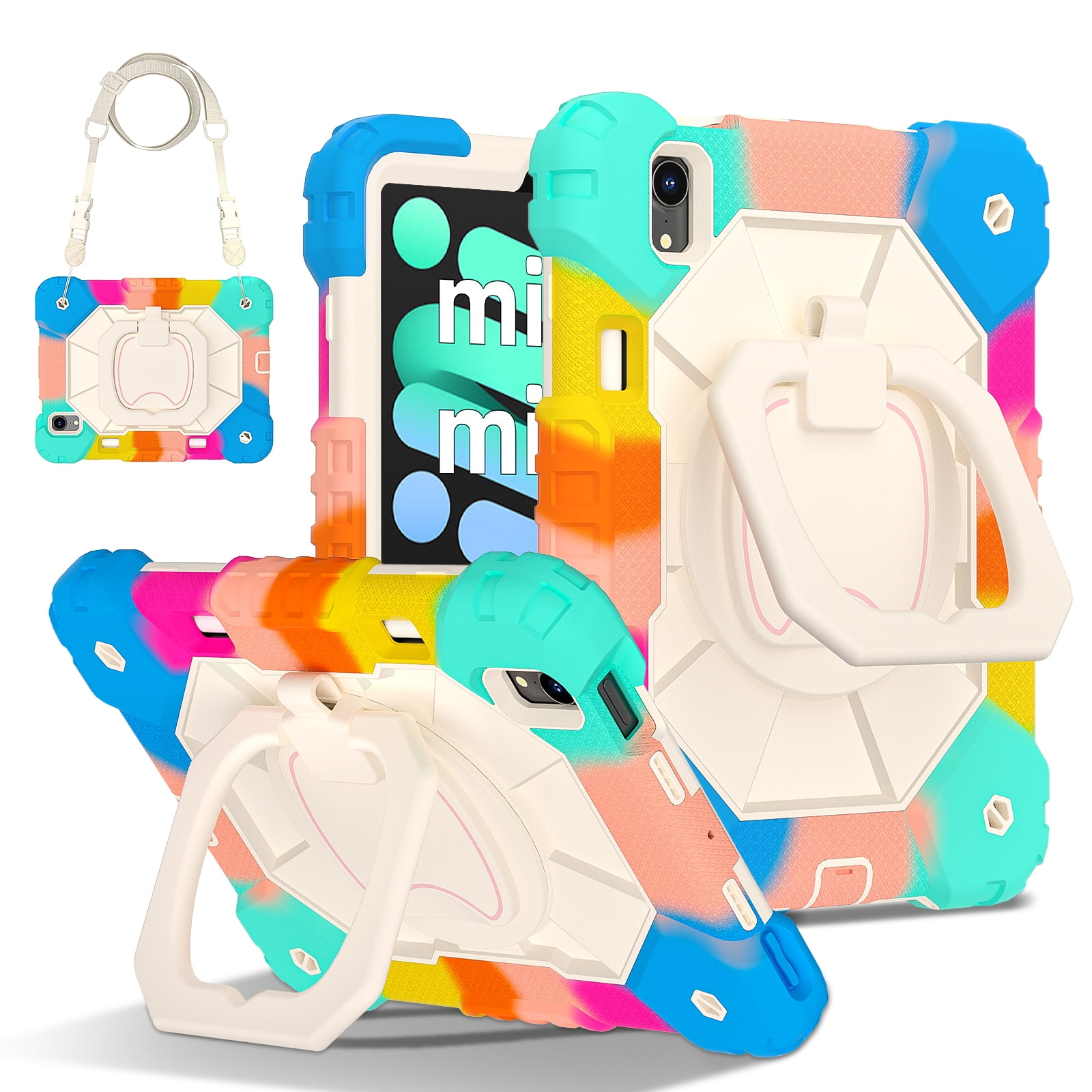 Dteck with Pencil Holder Case for mini A17 Pro 2024,iPad mini 6th ...
