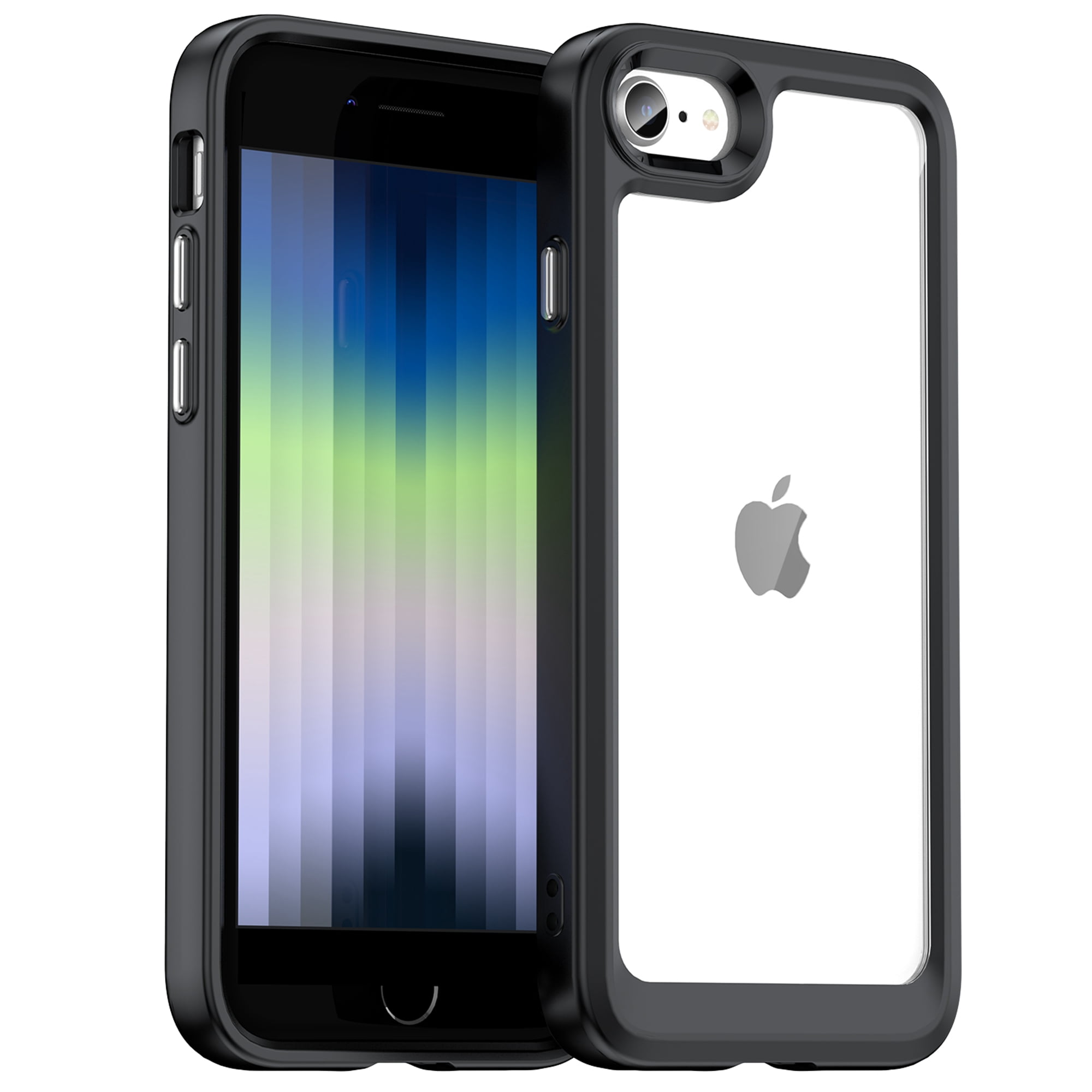 Dteck Rugged Clear Case for iPhone SE 2022, iPhone SE 2020, iPhone 8 ...