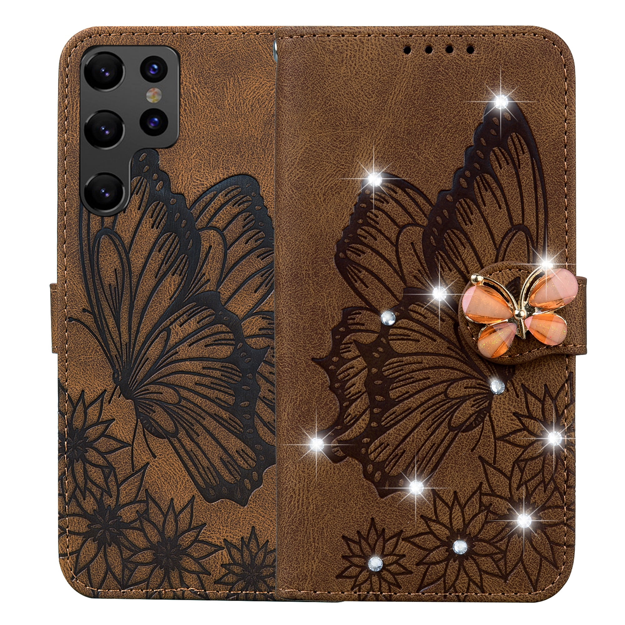 Dteck for Samsugn Galaxy S23 Ultra Case Wallet with Credit Card Slots ...