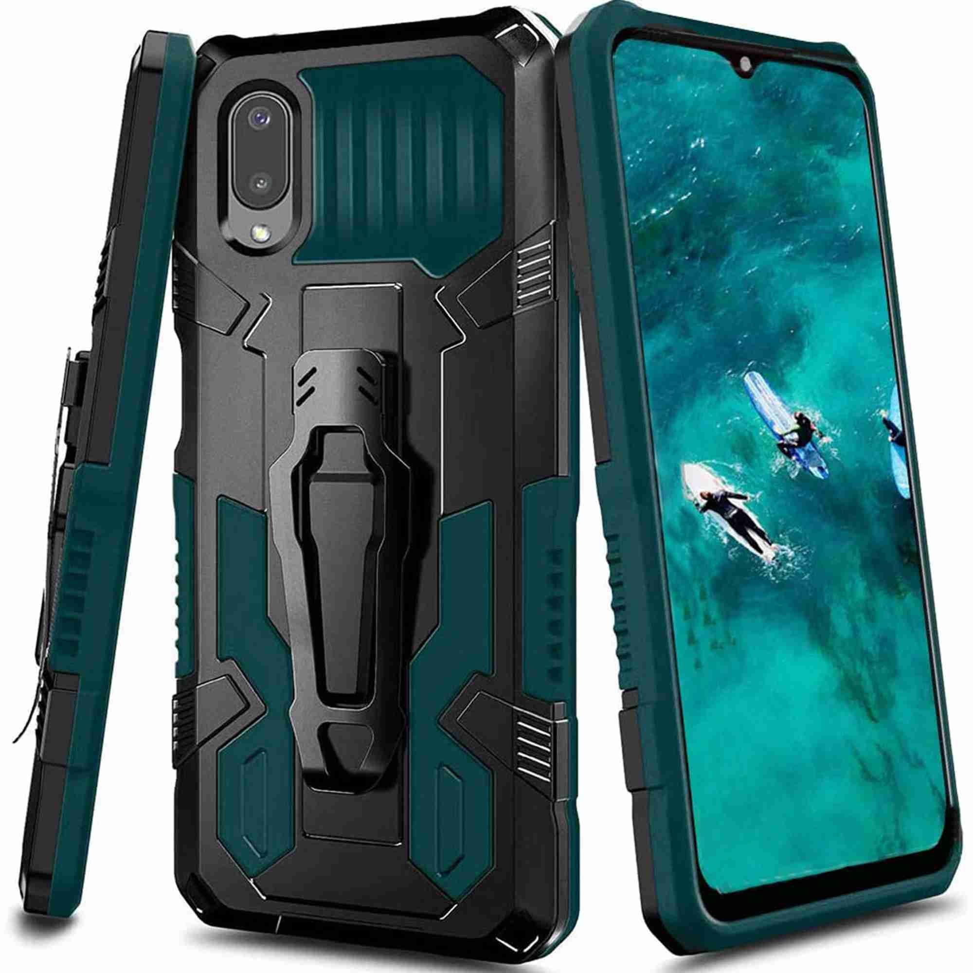 Dteck for Samsung Galaxy A02 / M02 Case Dual-Layer TPU+PC Shockproof ...