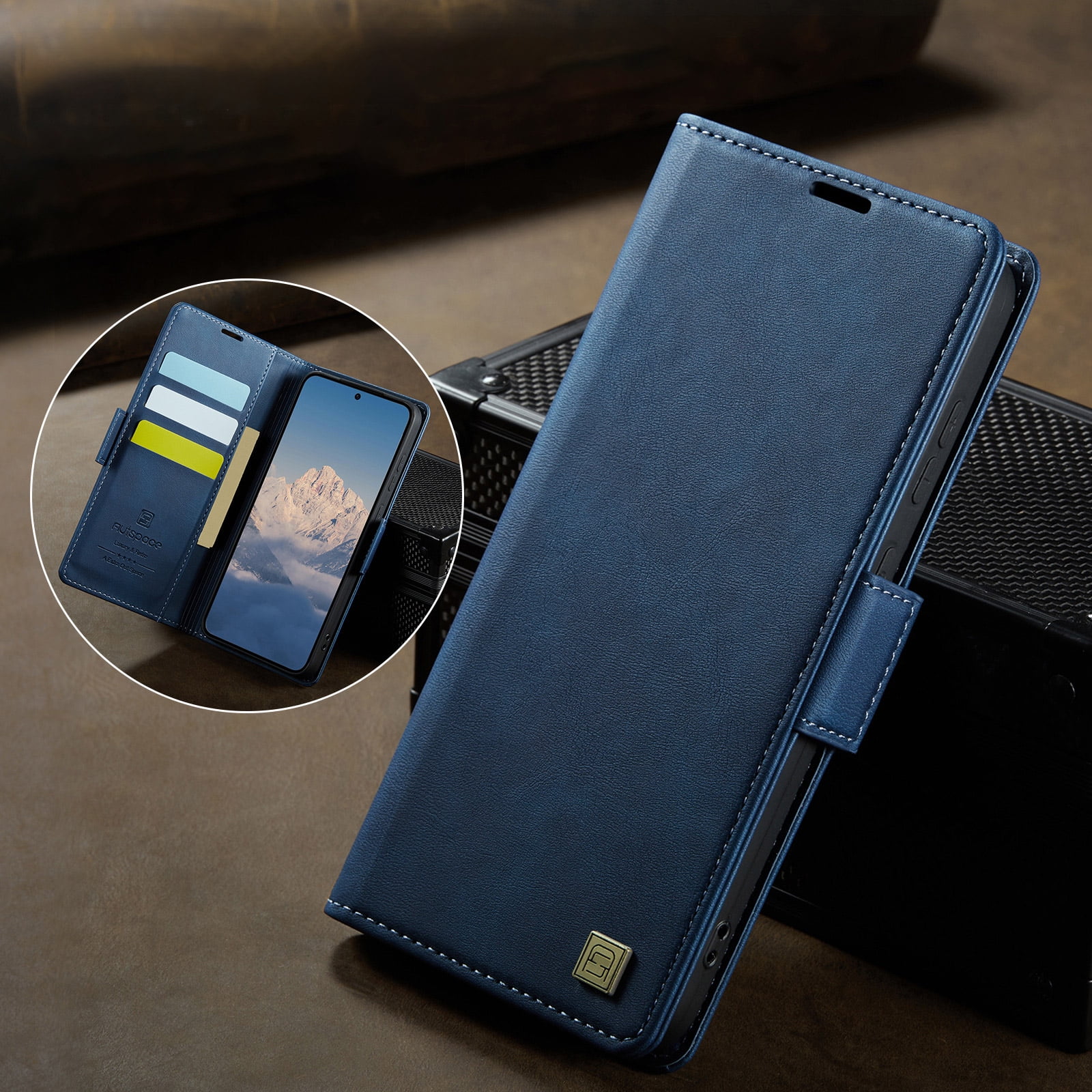 Dteck for Samsung Galaxy A16 5G Wallet Case, PU Leather Flip Folio Case ...