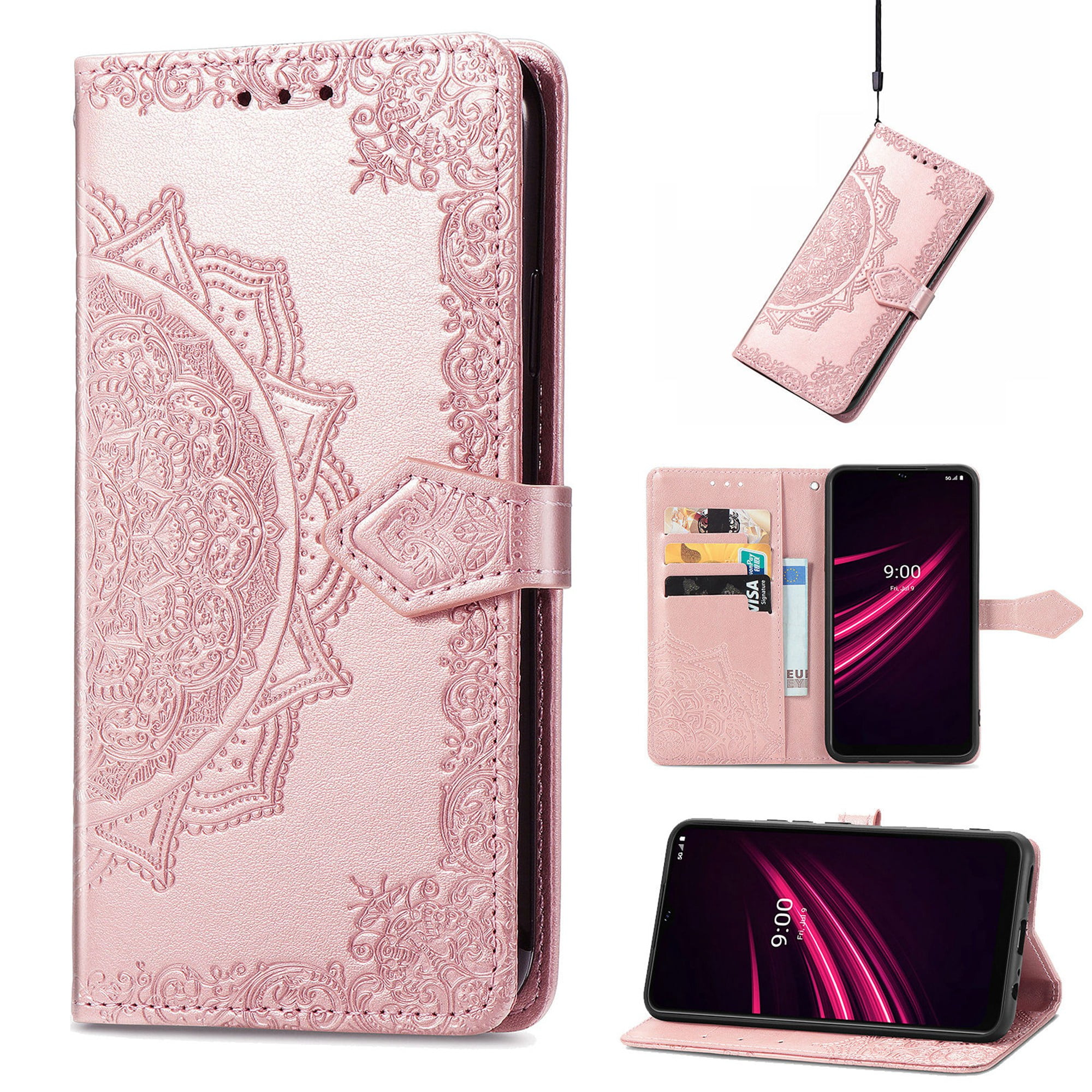 Dteck for Samsung Galaxy A16 5G Wallet Phone Case,Embossed PU Leather ...