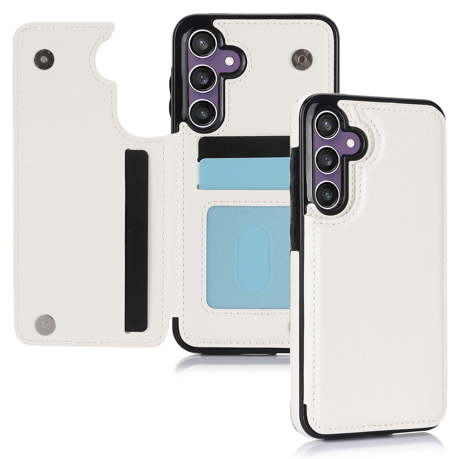Dteck for Samsung Galaxy A35 Case with Card Holder,Magnetic Back Flip ...