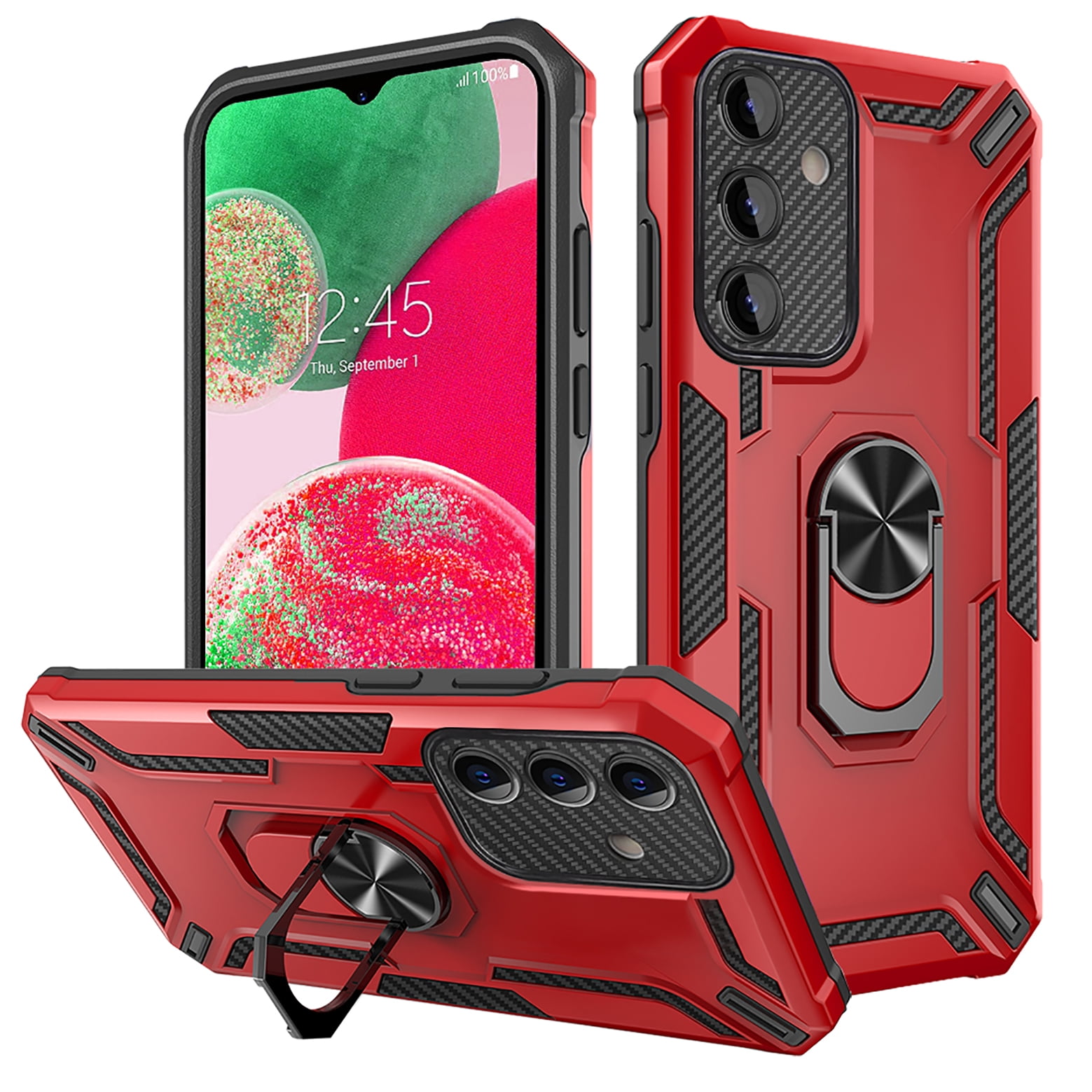 Dteck for Samsung Galaxy A54 5G Case, Magnetic Rotated Kickstand ...