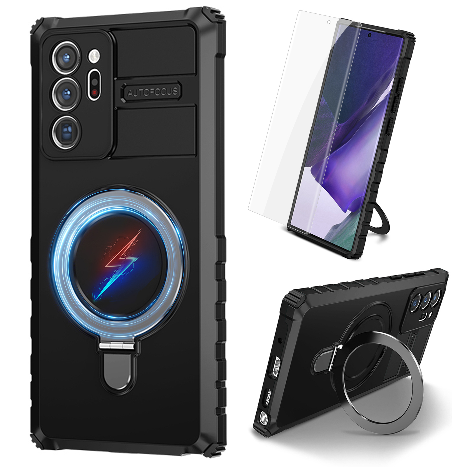 Dteck for Samsung Galaxy Note20 Ultra Case with Magnetic Invisible Stand, Compatible with ...