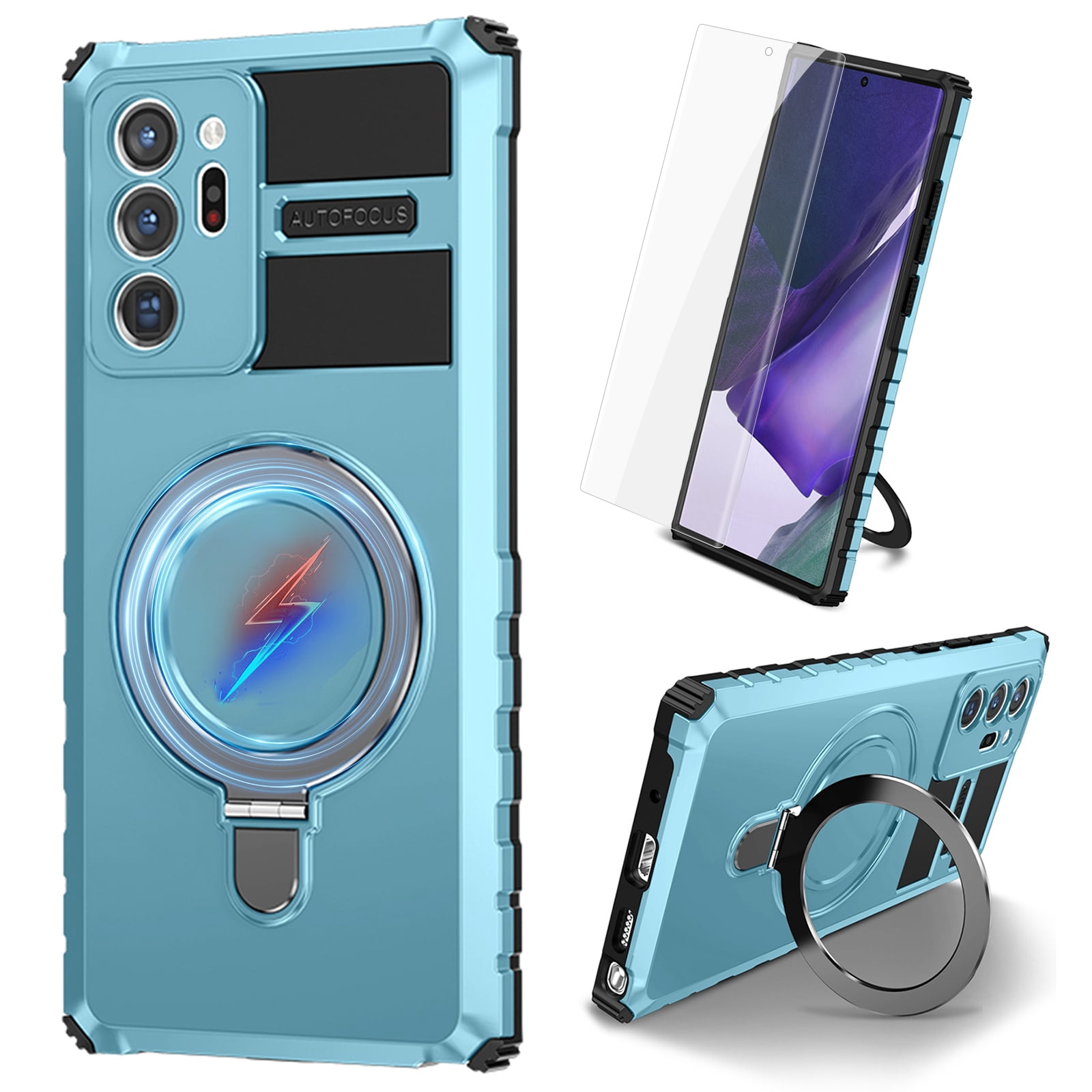 Dteck for Samsung Galaxy Note20 Ultra Case with Magnetic Invisible Stand, Compatible with ...