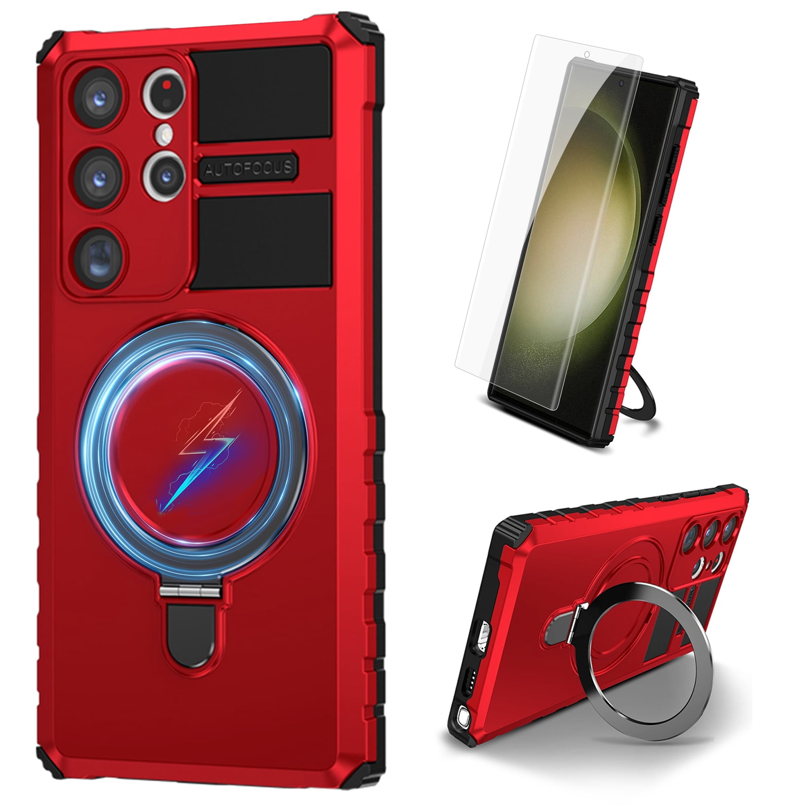Dteck for Samsung Galaxy S22 Ultra Case with Magnetic Invisible Stand ...