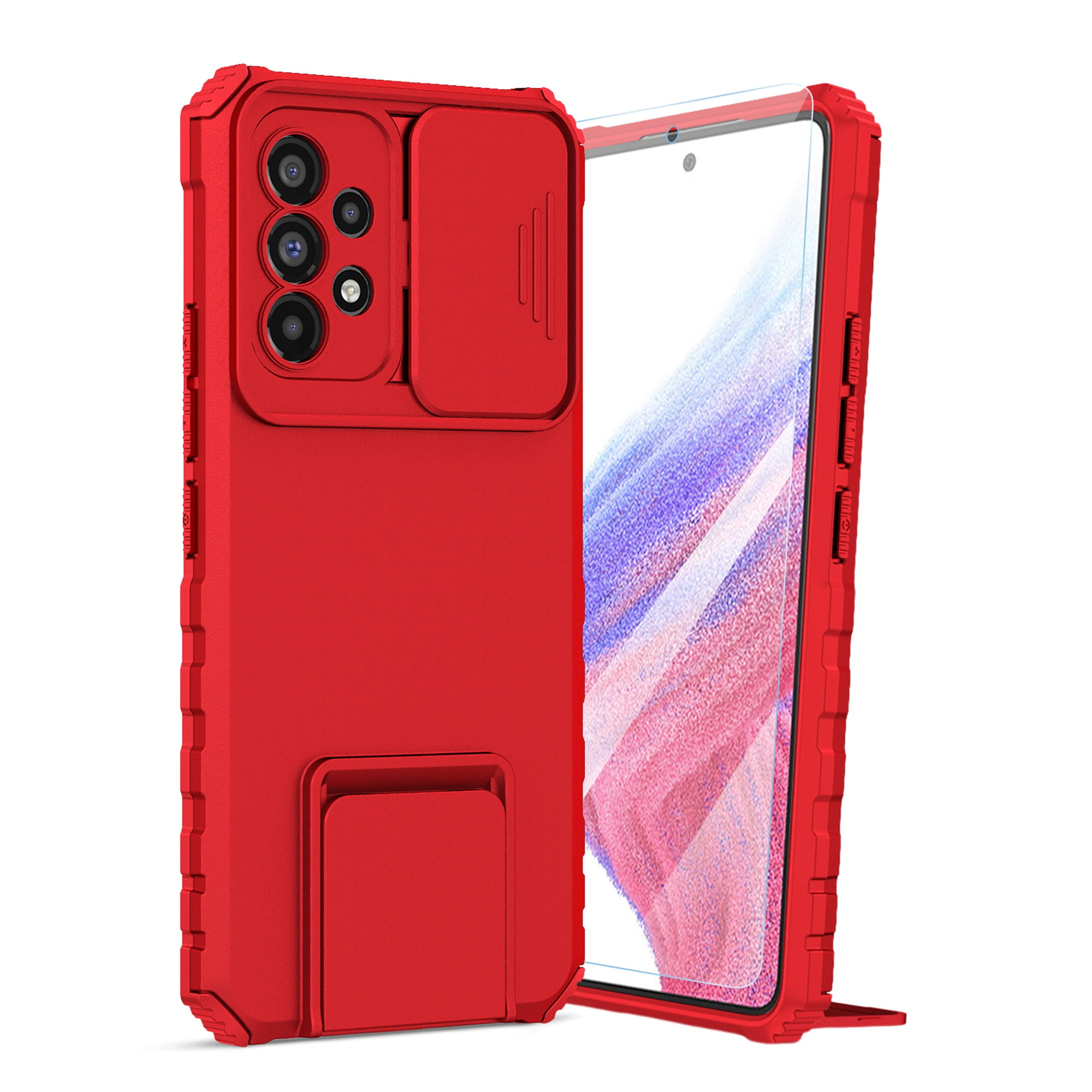 Dteck for Samsung Galaxy S22 Ultra Case with Screen Protector, Slide ...