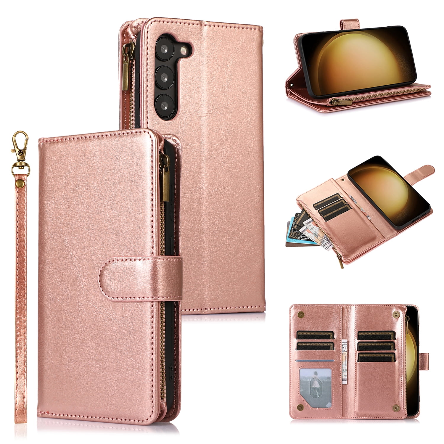 Dteck for Samsung Galaxy S23 Case, S23 5G Wallet Phone Case with 9 Card ...
