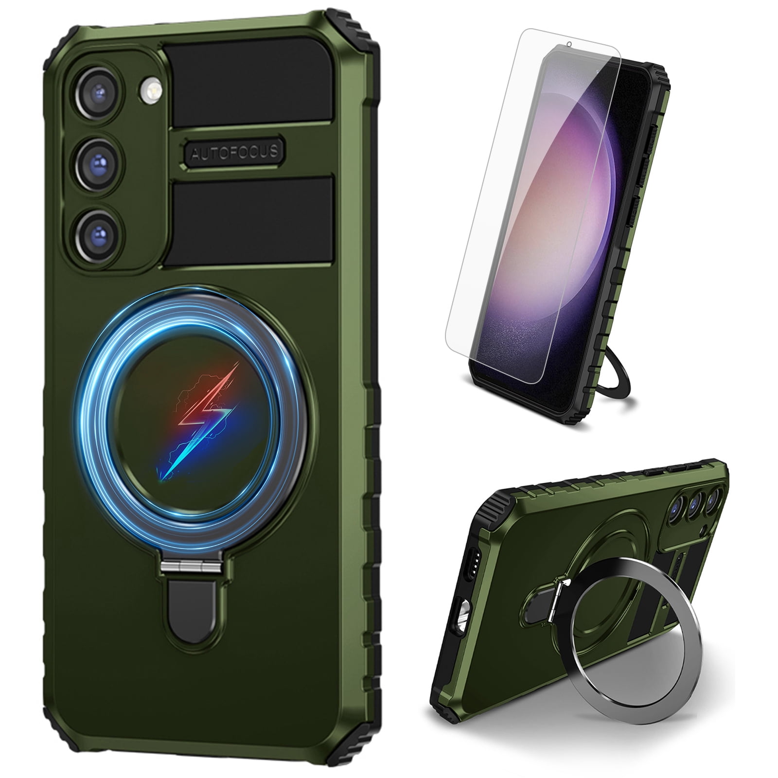 Dteck for Samsung Galaxy S23 Plus Case with Magnetic Invisible Stand ...