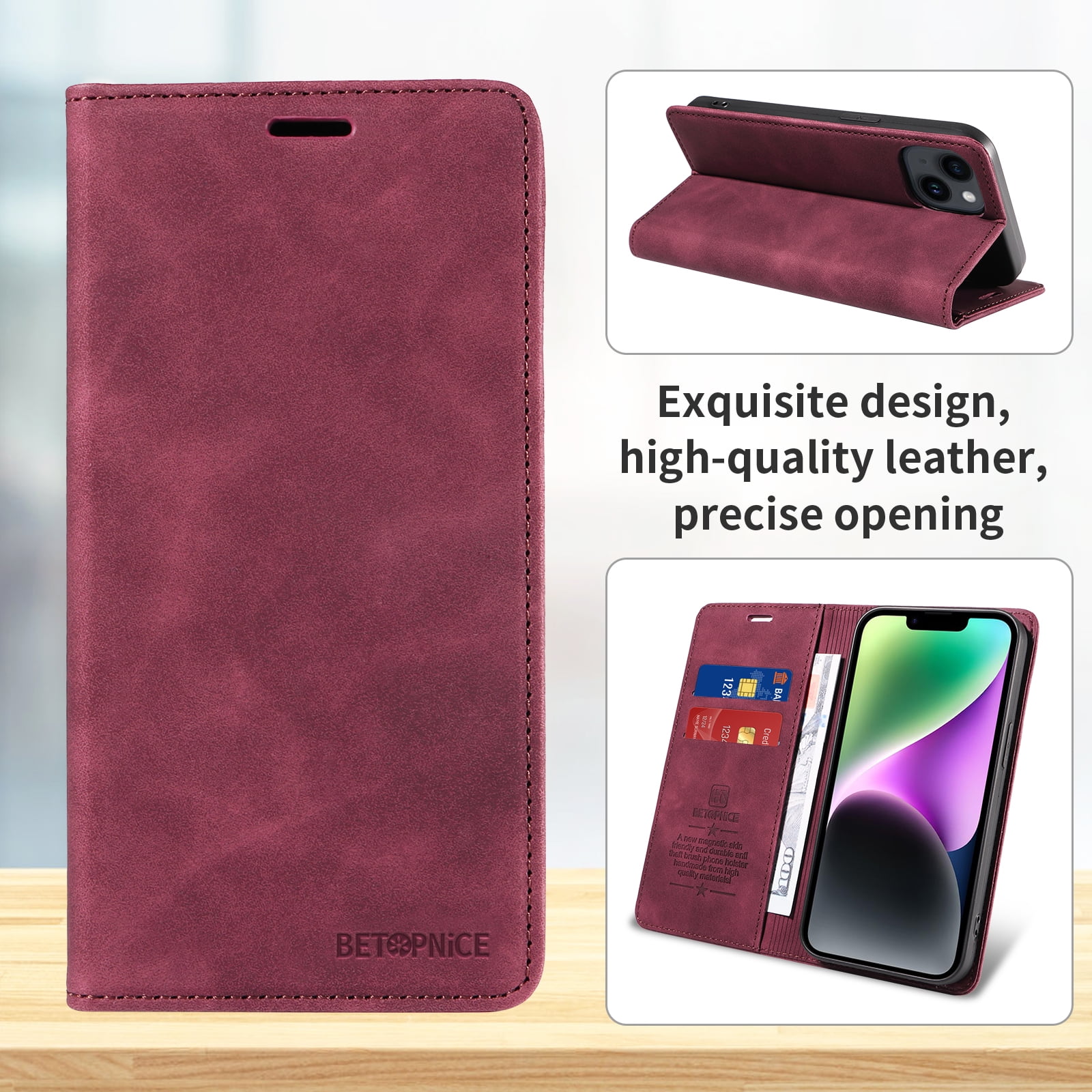 Dteck for Samsung Galaxy S23 Plus Wallet Case with RFID Blocking, PU ...