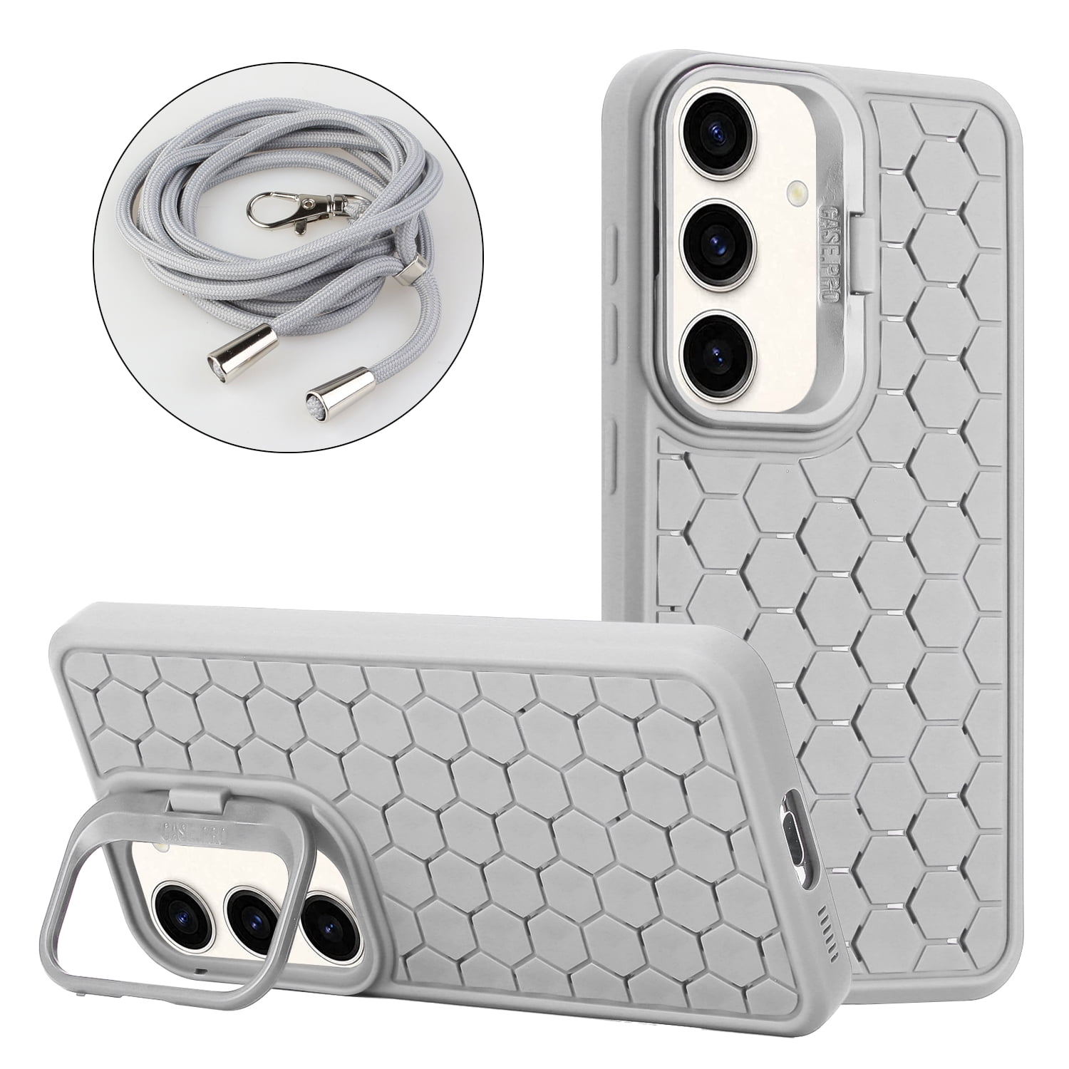 Dteck for Samsung Galaxy S24 Case with Lanyard Adjustable Neck Strap ...