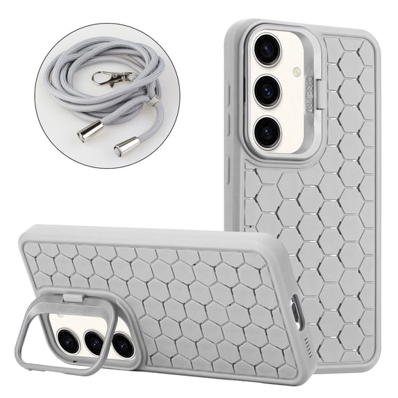 Dteck for Samsung Galaxy S24 Case with Lanyard Adjustable Neck Strap ...