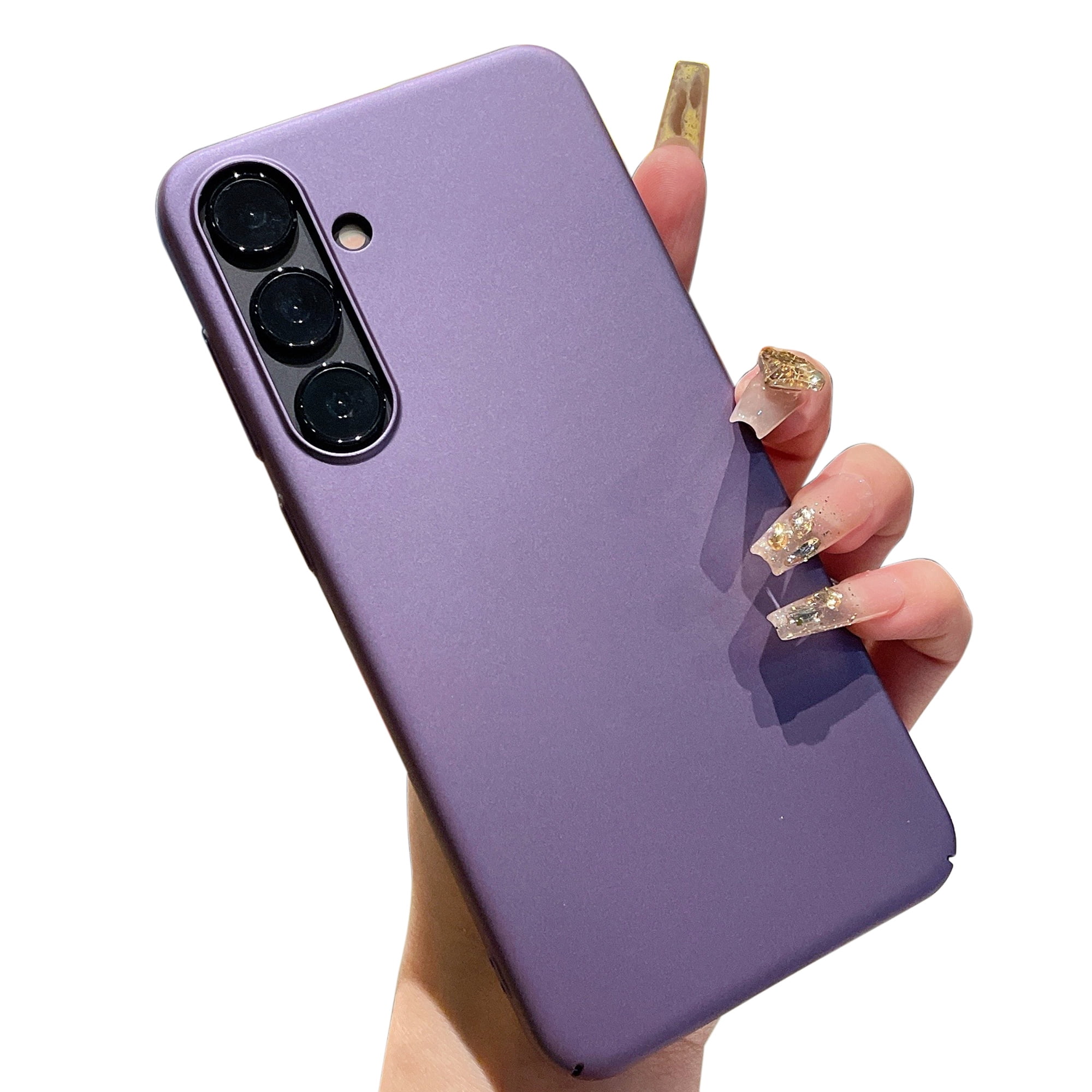 Dteck for Samsung Galaxy S24 Plus Case, Anti-Fingerprints Hard Back Non ...