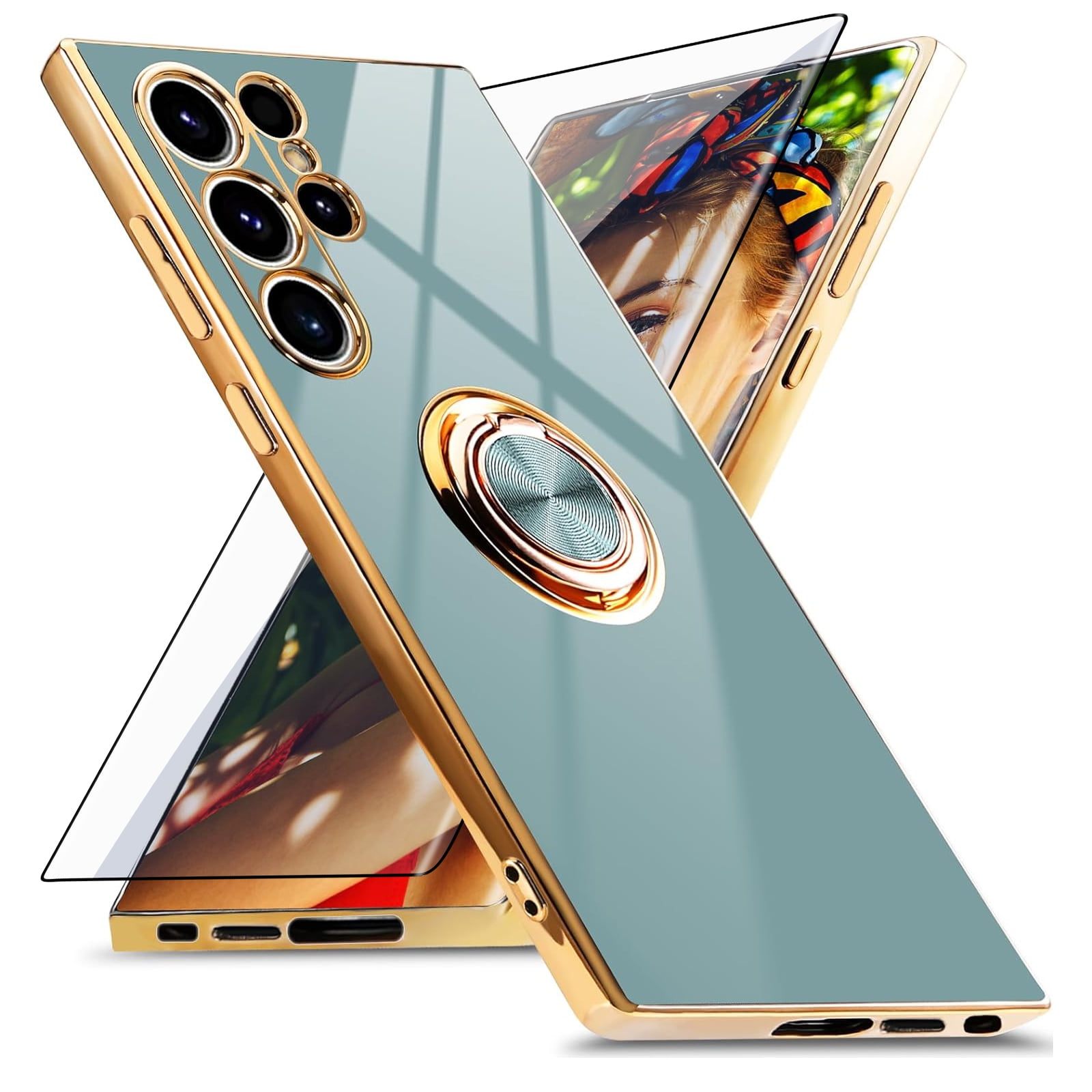 Dteck for Samsung Galaxy S24 Ultra Case with Screen Protector, Built-in ...
