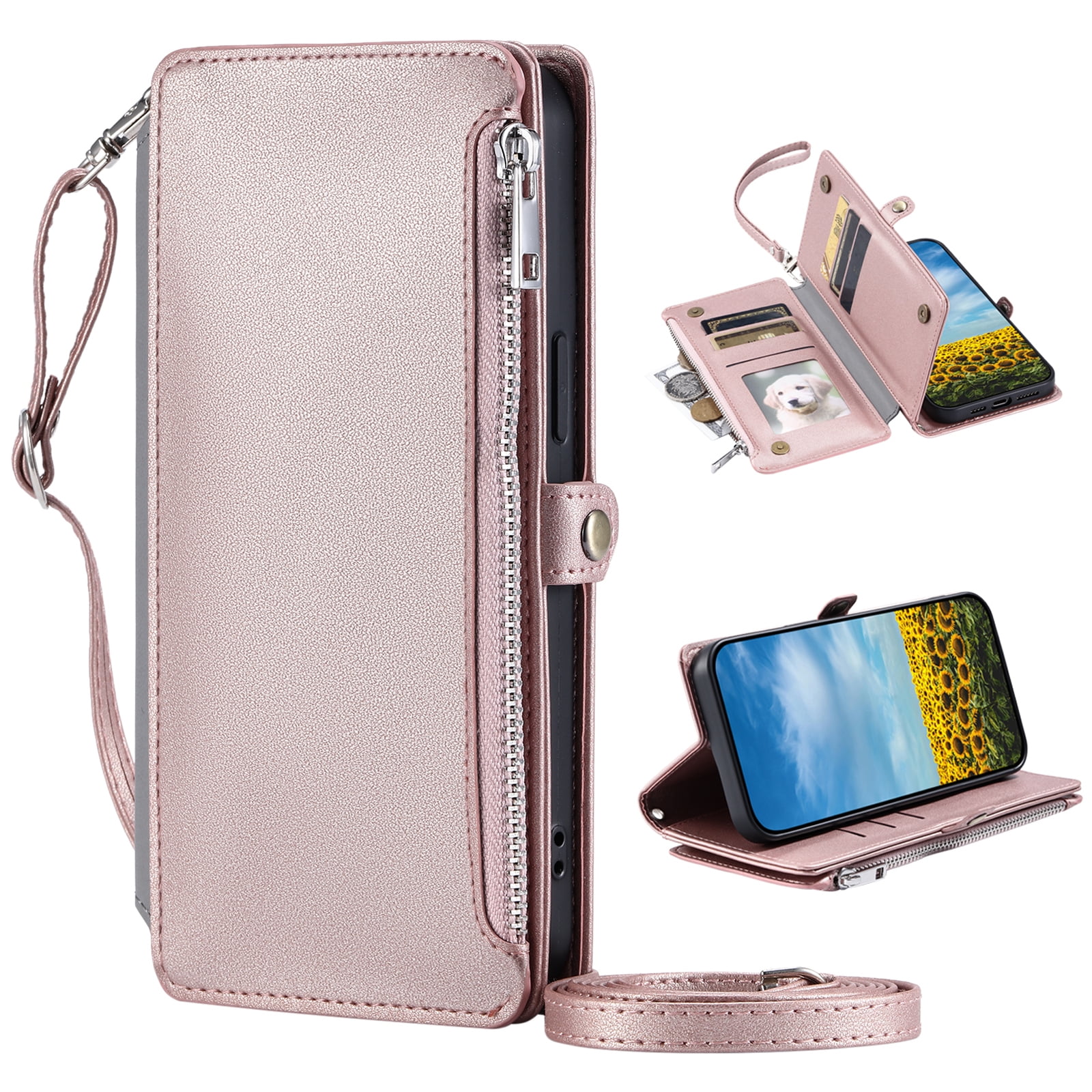 Dteck for Samsung Galaxy S25 Edge Case Wallet with Card Holder, Women ...