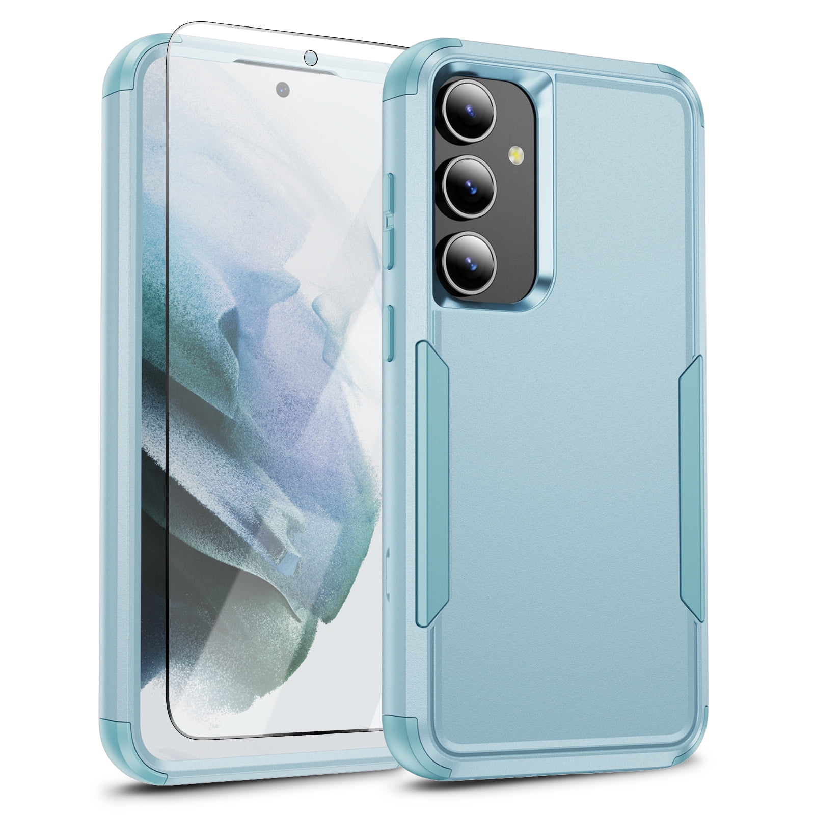 Dteck for Samsung Galaxy S25+ Plus Case with Screen Protector Tempered ...