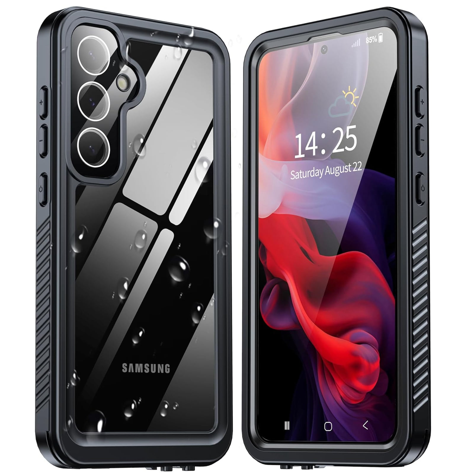 Dteck for Samsung Galaxy S25 Plus Case Waterproof, Built-in Lens & Screen Protector 360° Full ...