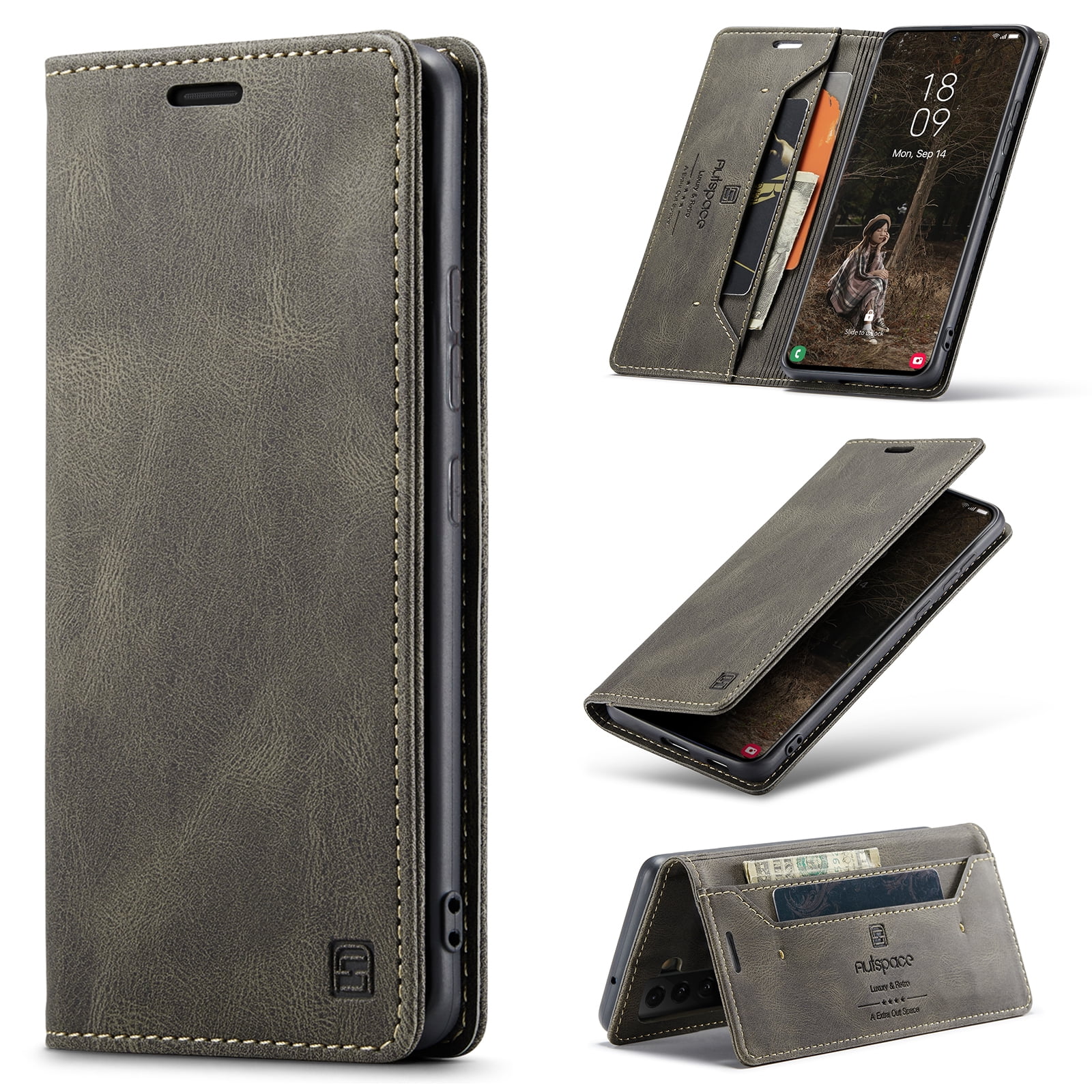 Dteck for Samsung Galaxy S25 Plus Wallet Case with RFID Blocking Credit ...