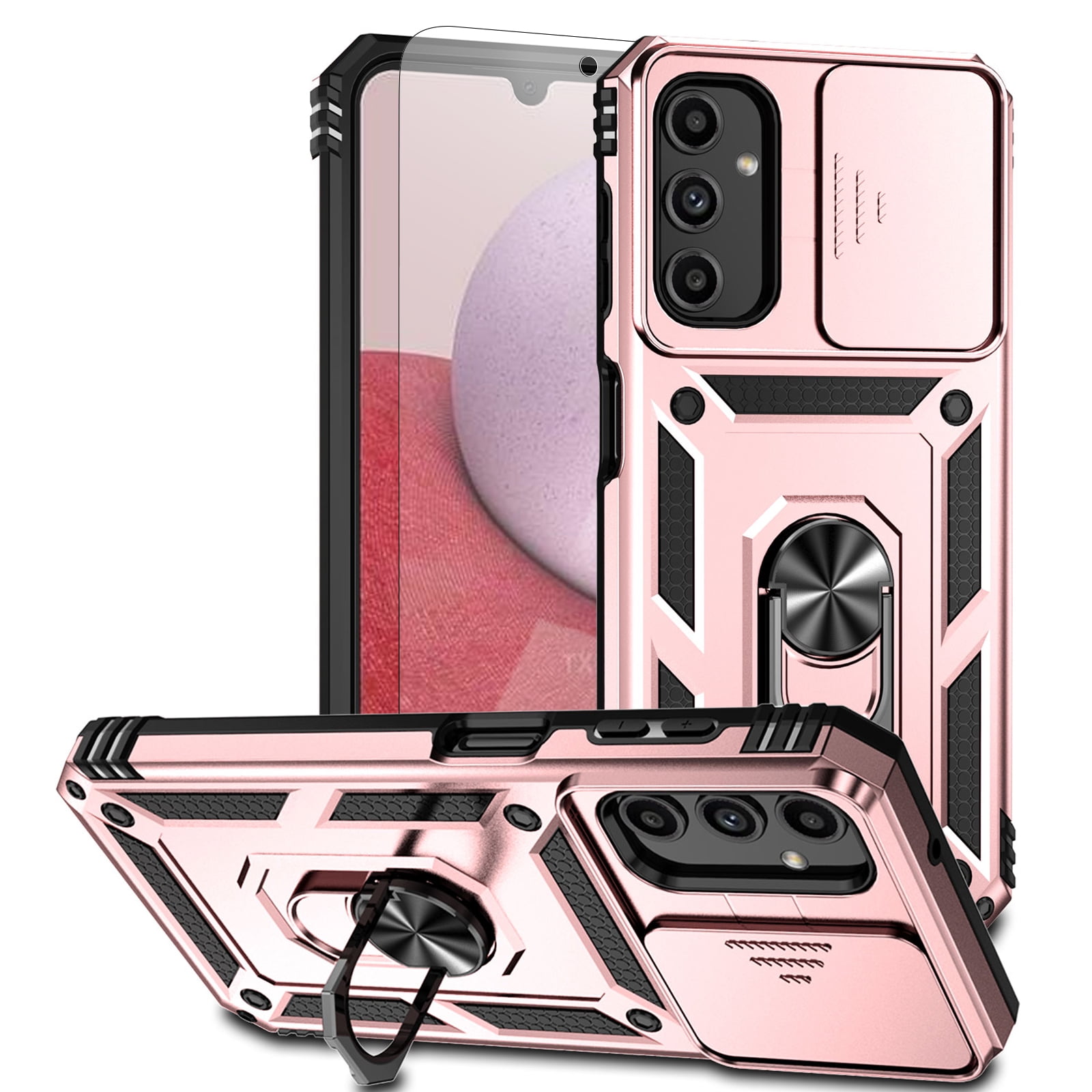 Dteck for Samsung Galaxy S26+ Case with Camera Cover HD Screen ...