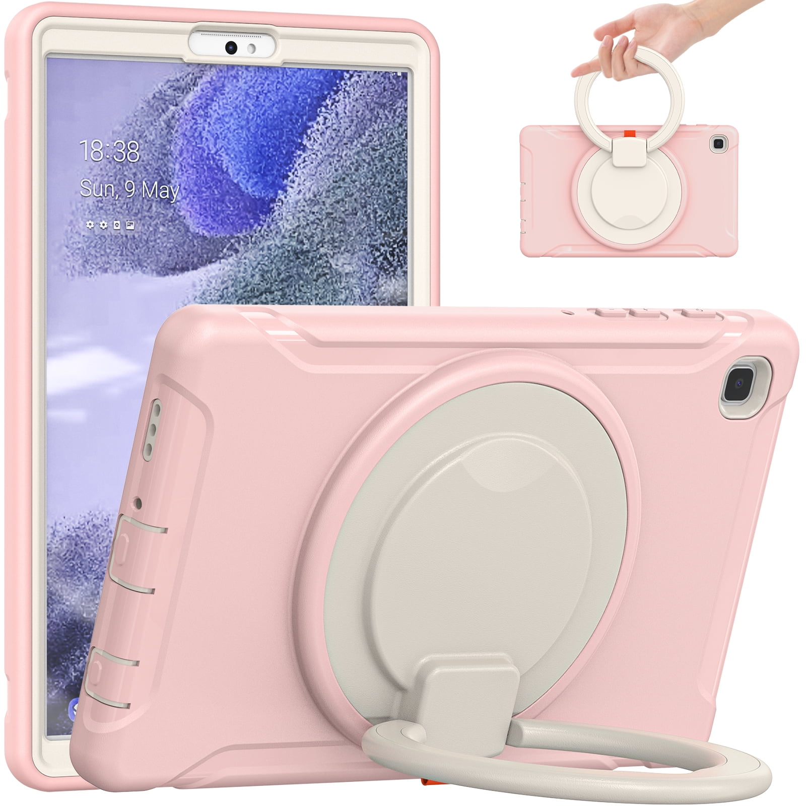 Dteck Samsung Galaxy Tab A7 Lite Case 8.7" with Hand Grip for Kids, Portable Carrying Rugged ...