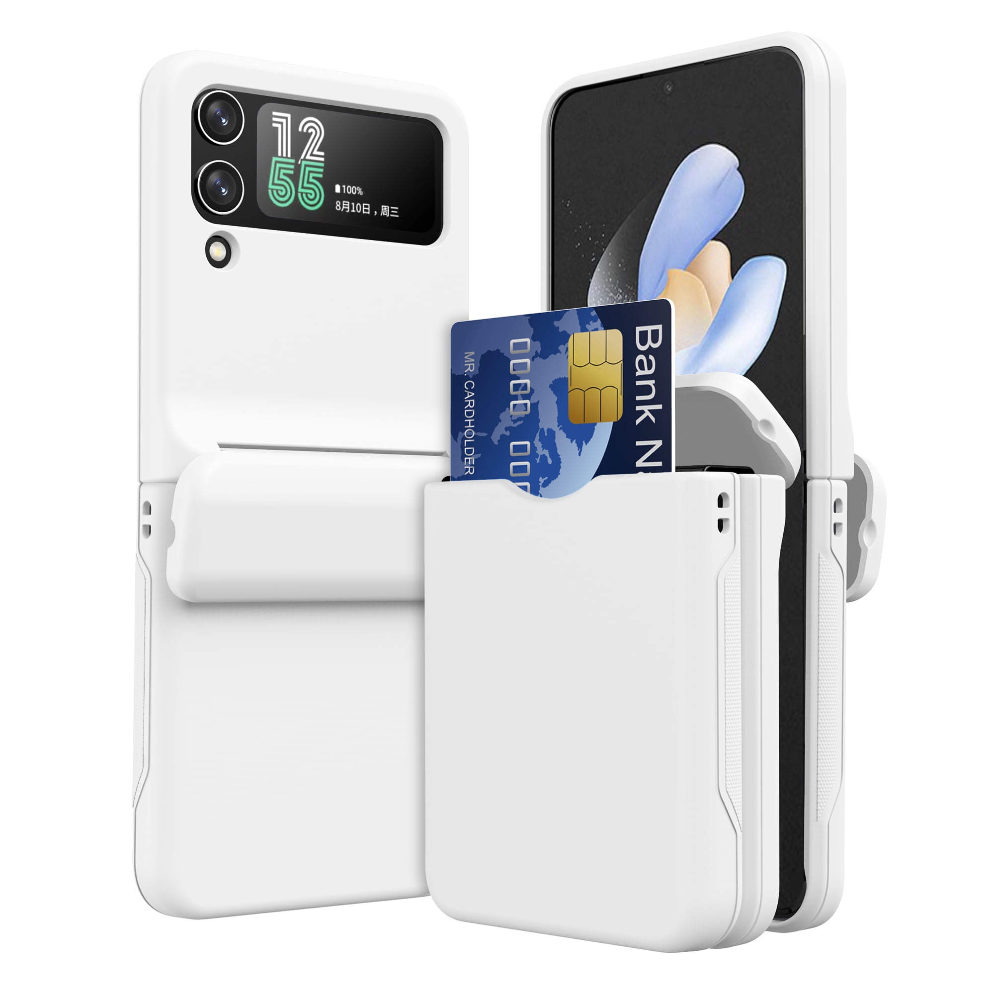 Dteck for Samsung Galaxy Z Flip 4 Case with Hinge Protection, Galaxy Z ...