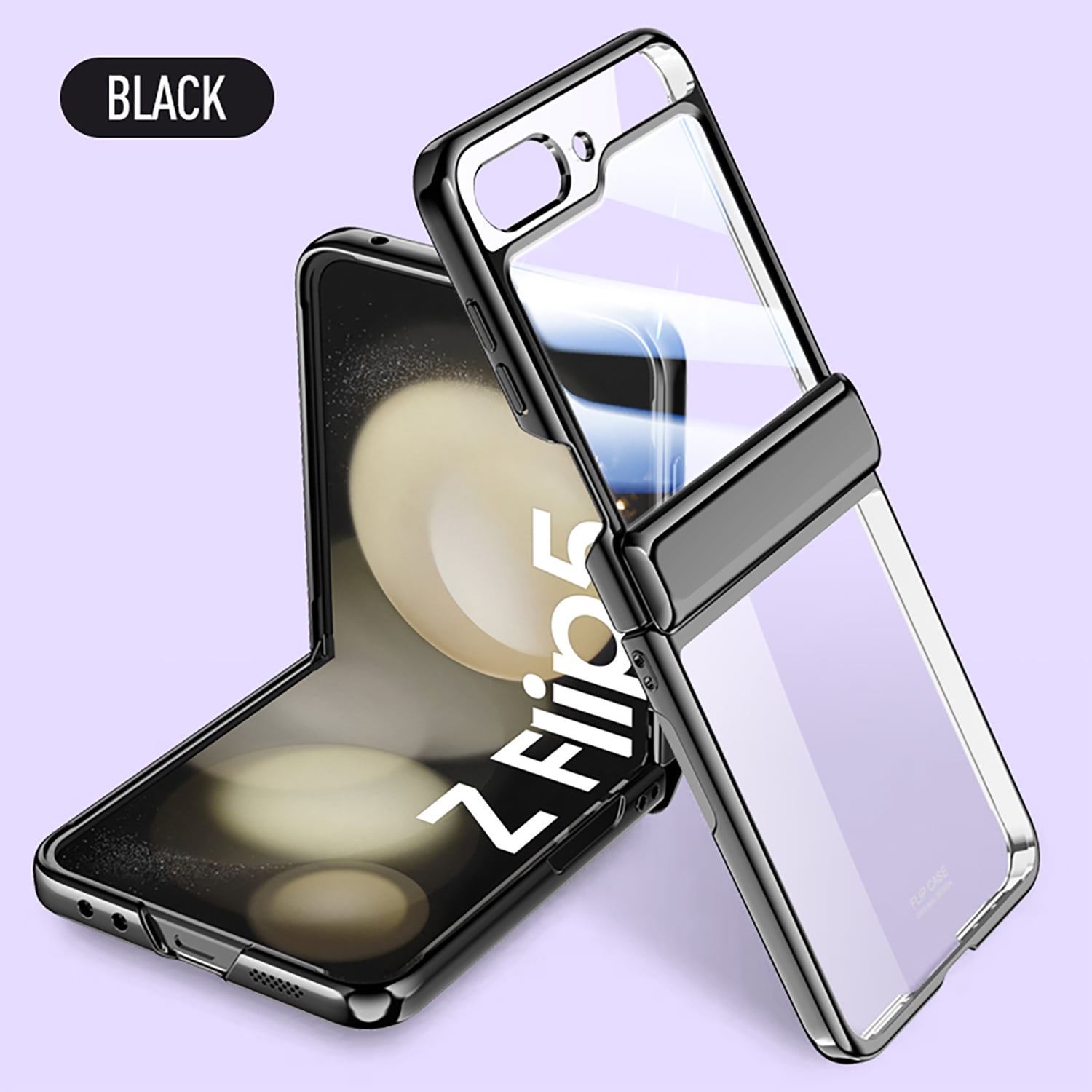Dteck for Samsung Galaxy Z Flip 5 Case with Hinge Protection ...