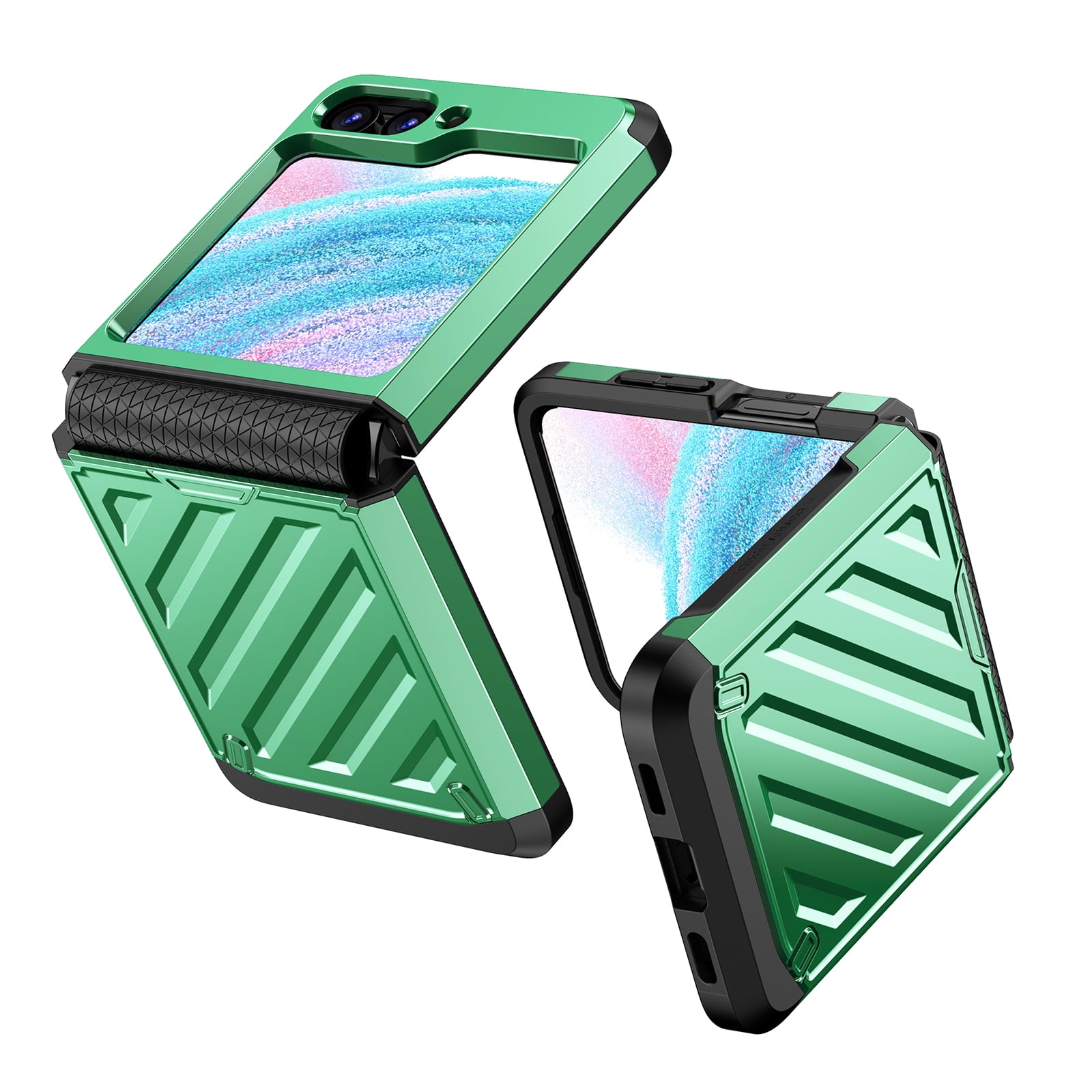 Dteck for Samsung Galaxy Z Flip 5 Case with Hinge Protection, Z Flip 5 ...