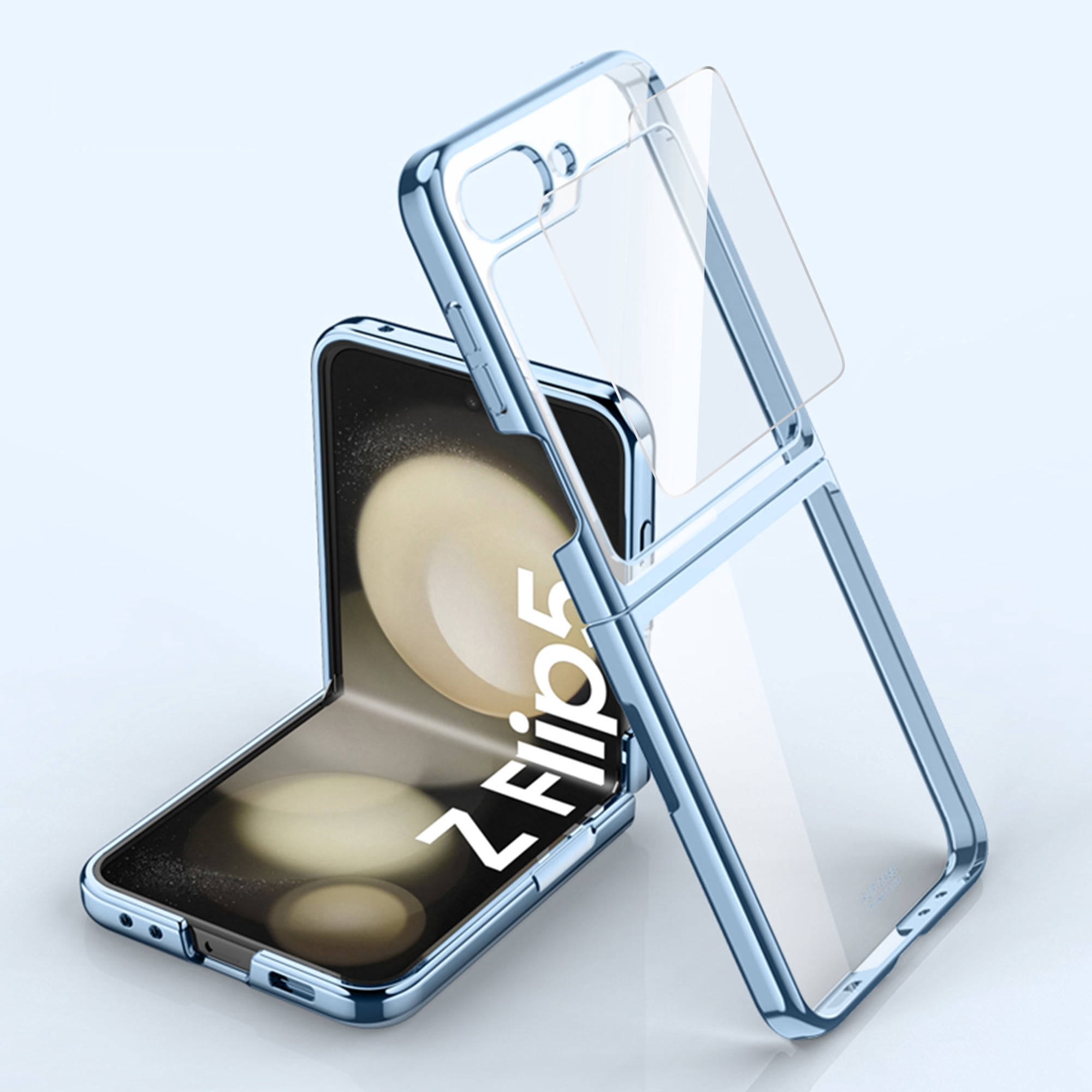 Dteck for Samsung Galaxy Z Flip 5 Case with Screen Protector, Ultra ...