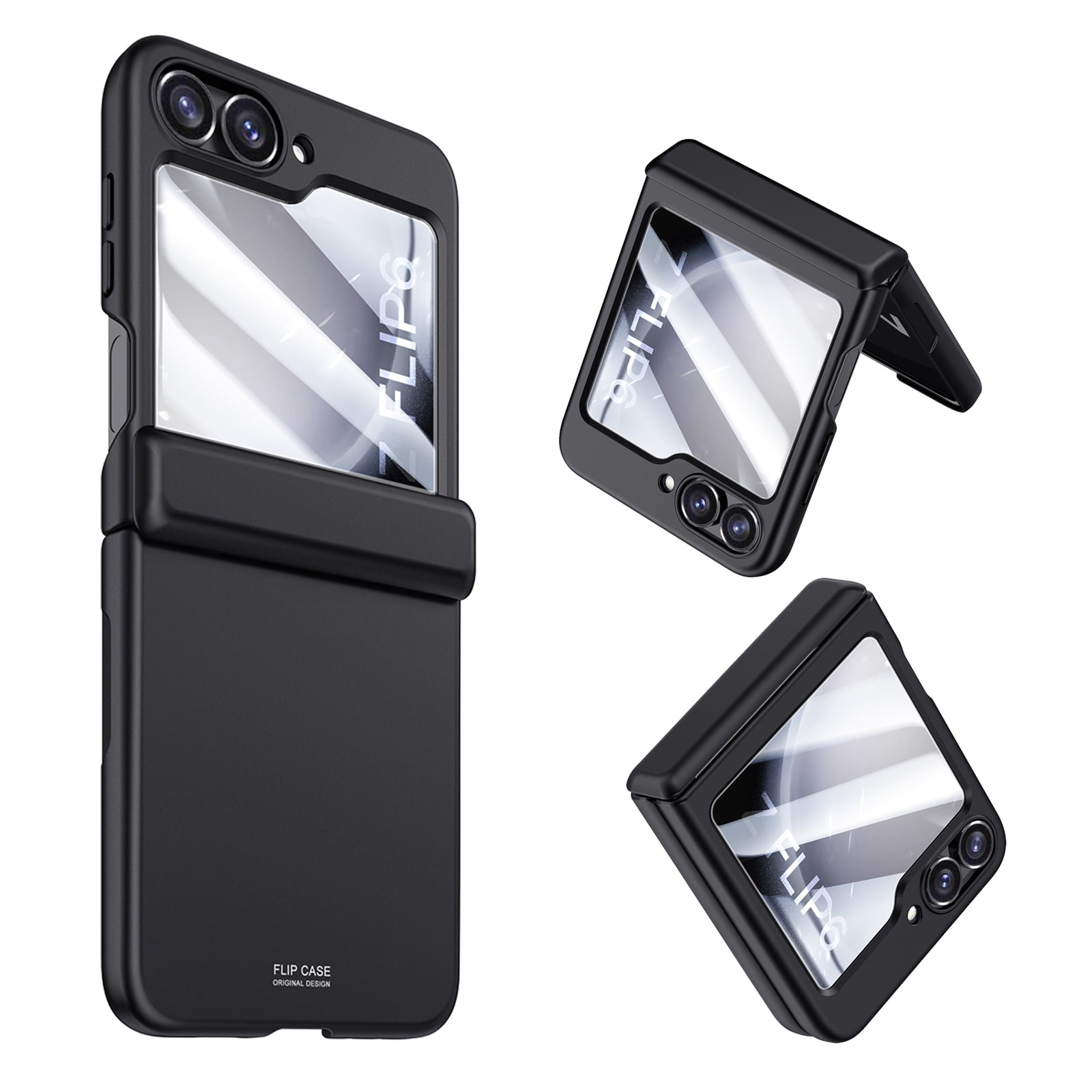 Dteck for Samsung Galaxy Z Flip 6 Case, Full Cover Hinge Protection ...