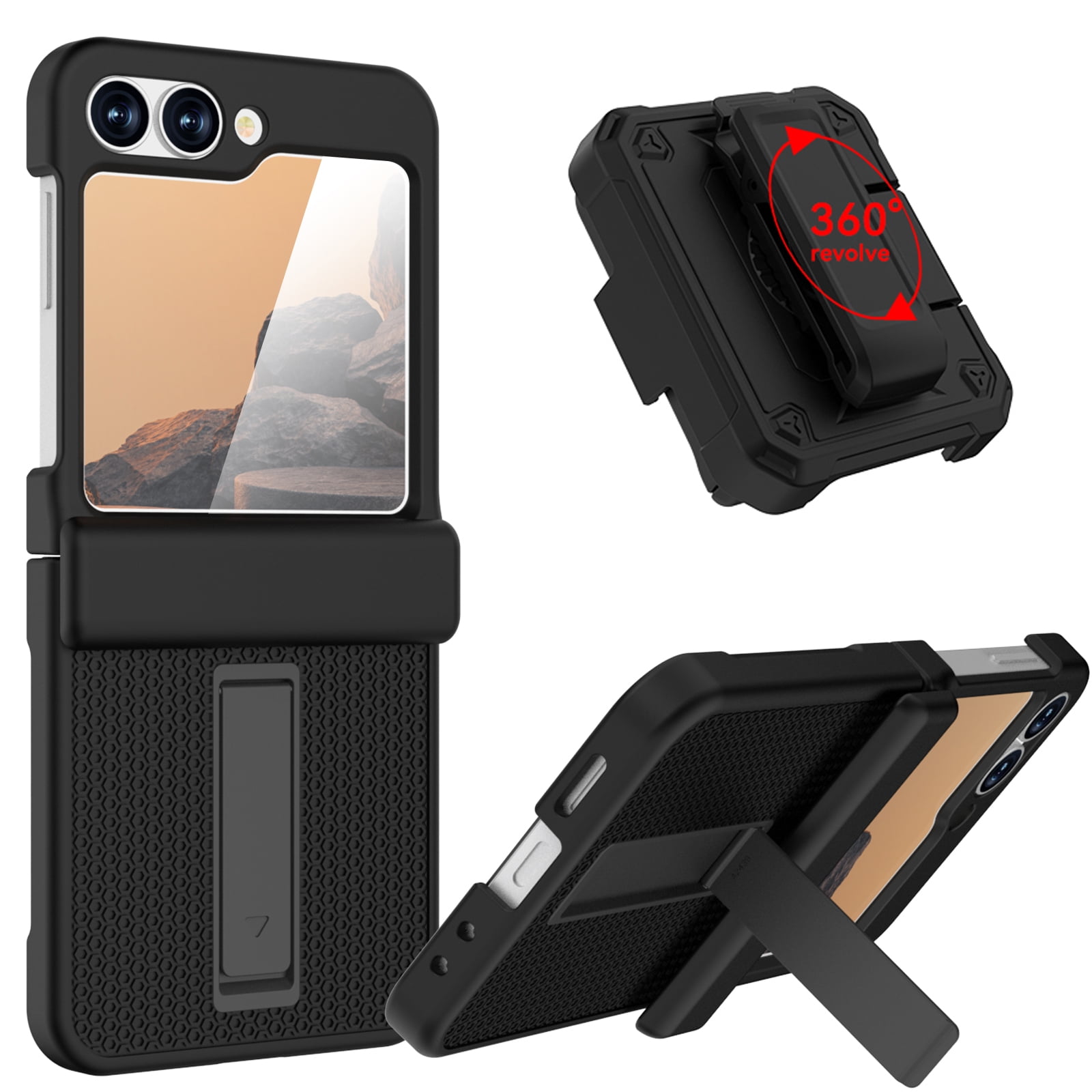 Dteck for Samsung Galaxy Z Flip 6 Case, Military Grade Protection ...