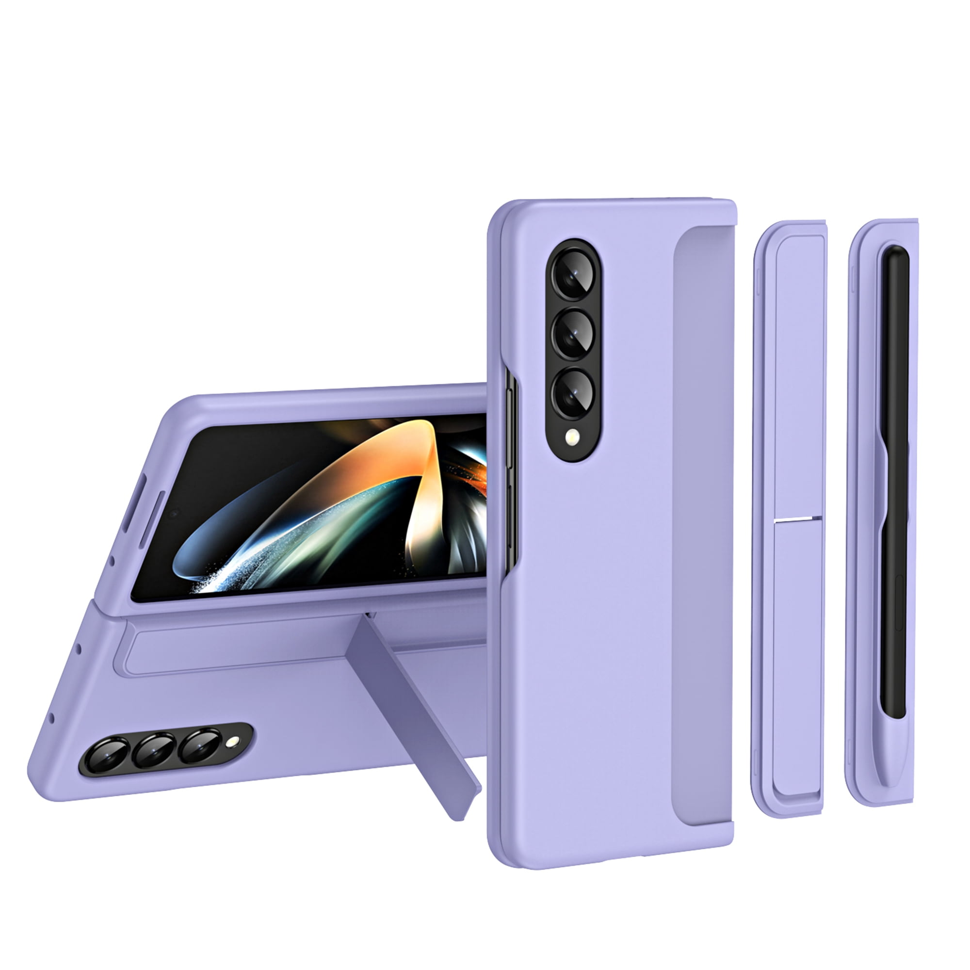 Dteck for Samsung Galaxy Z Fold 3 with Pen, Slim 1 in 1 Protective Case ...