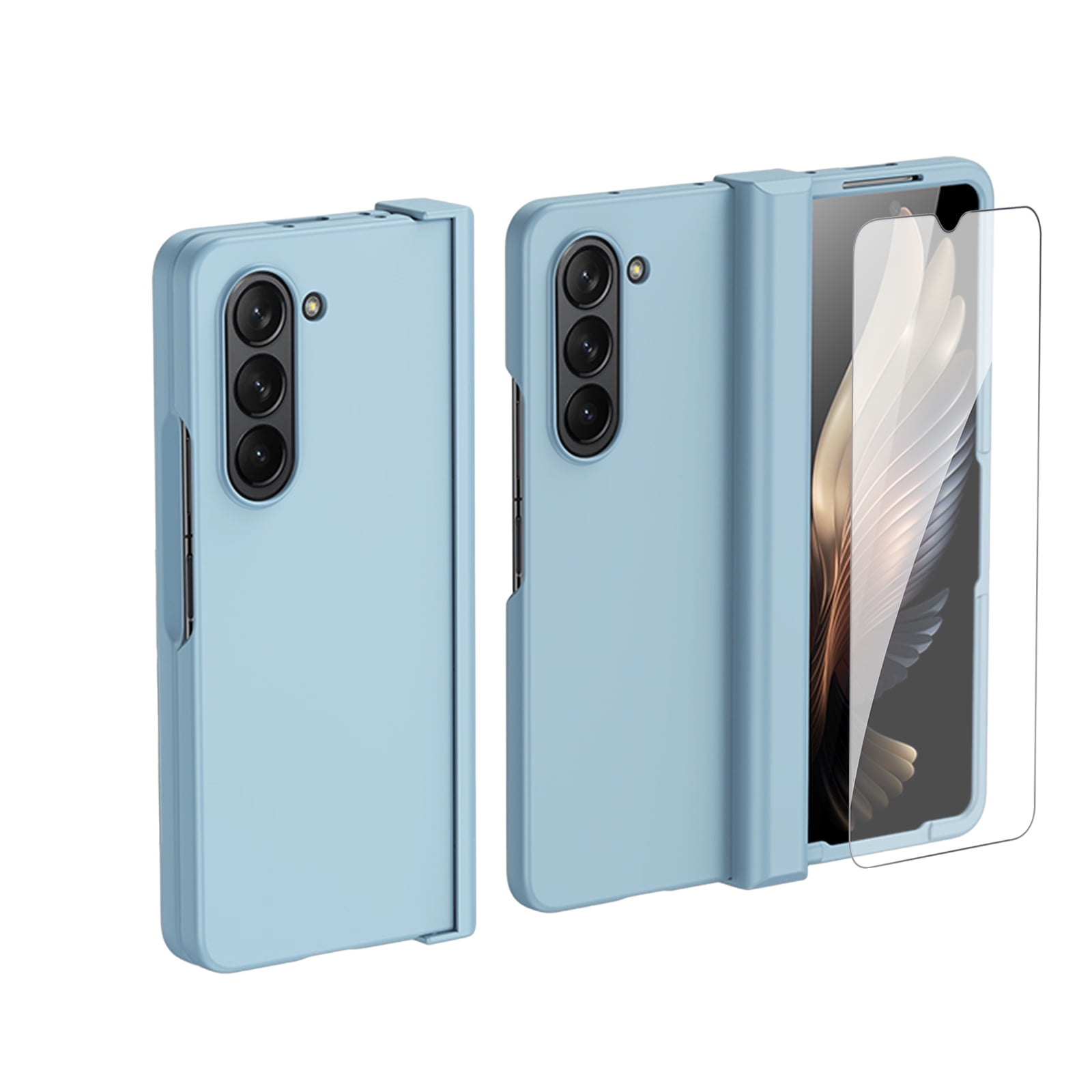 Dteck for Samsung Galaxy Z Fold 5 Case with Front Screen Protector ...